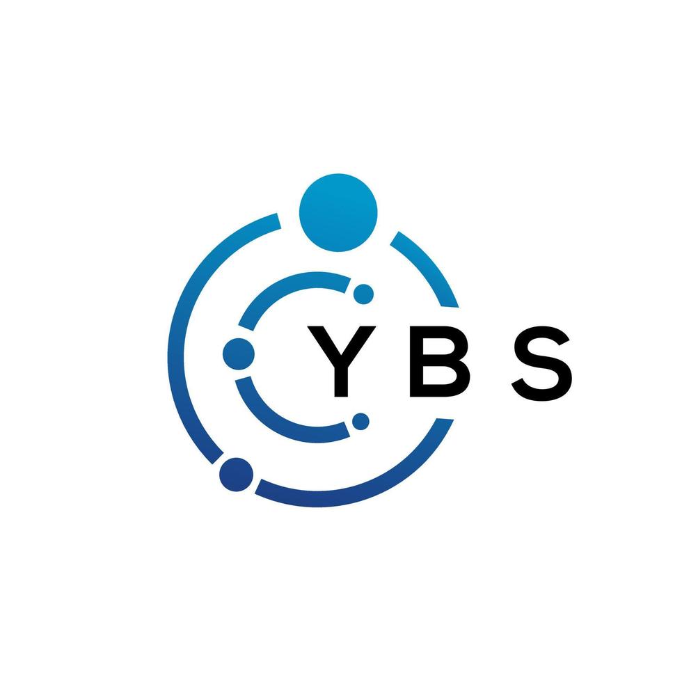 YBS letter technology logo design on white background. YBS creative initials letter IT logo ...