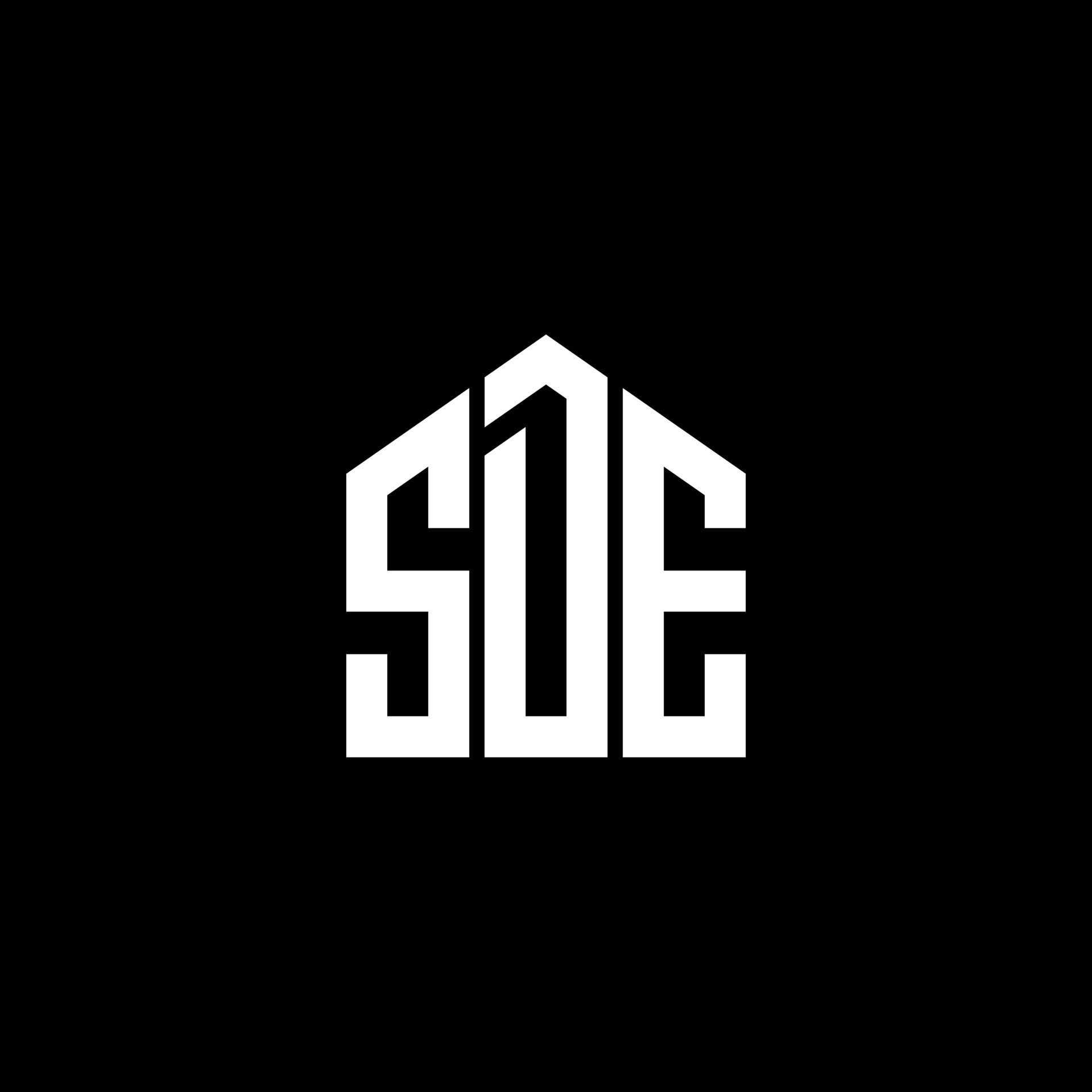 Sde Letter Designsde Letter Logo Design On Black Background Sde Creative Initials Letter Logo