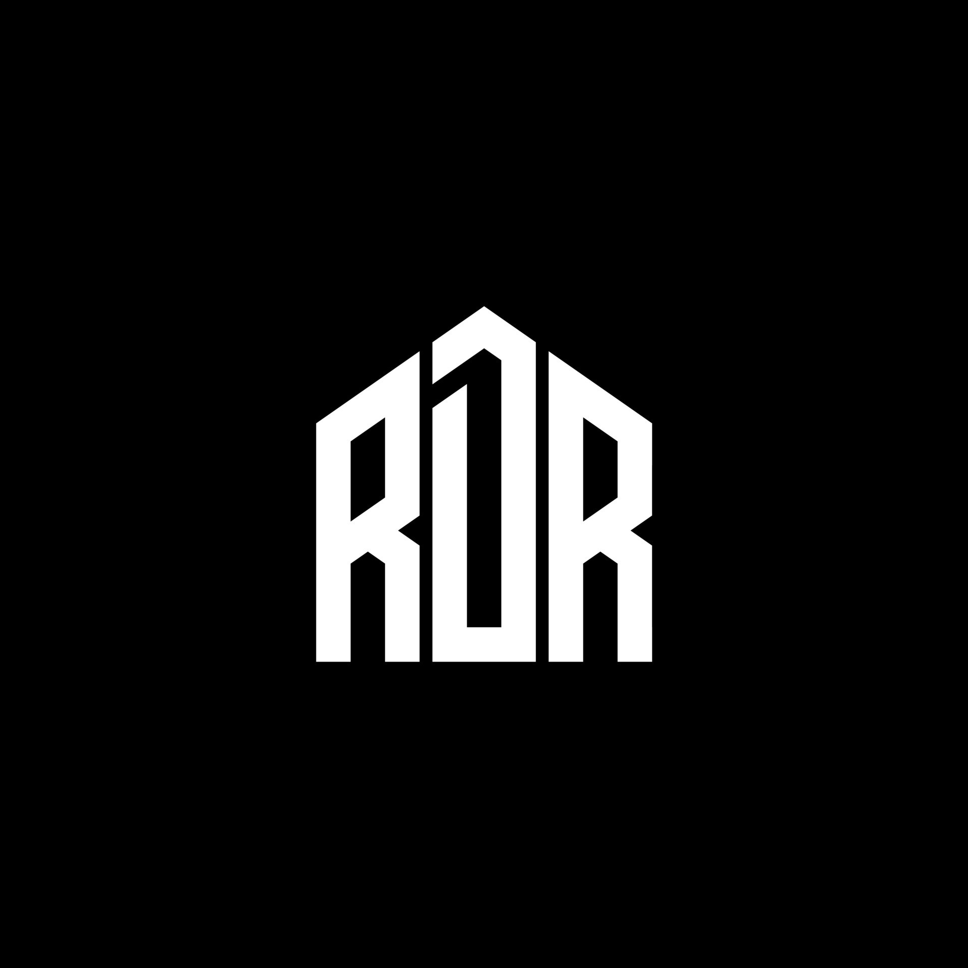 Webrdr Letter Logo Design On Black Background Rdr Creative Initials Letter Logo Concept Rdr