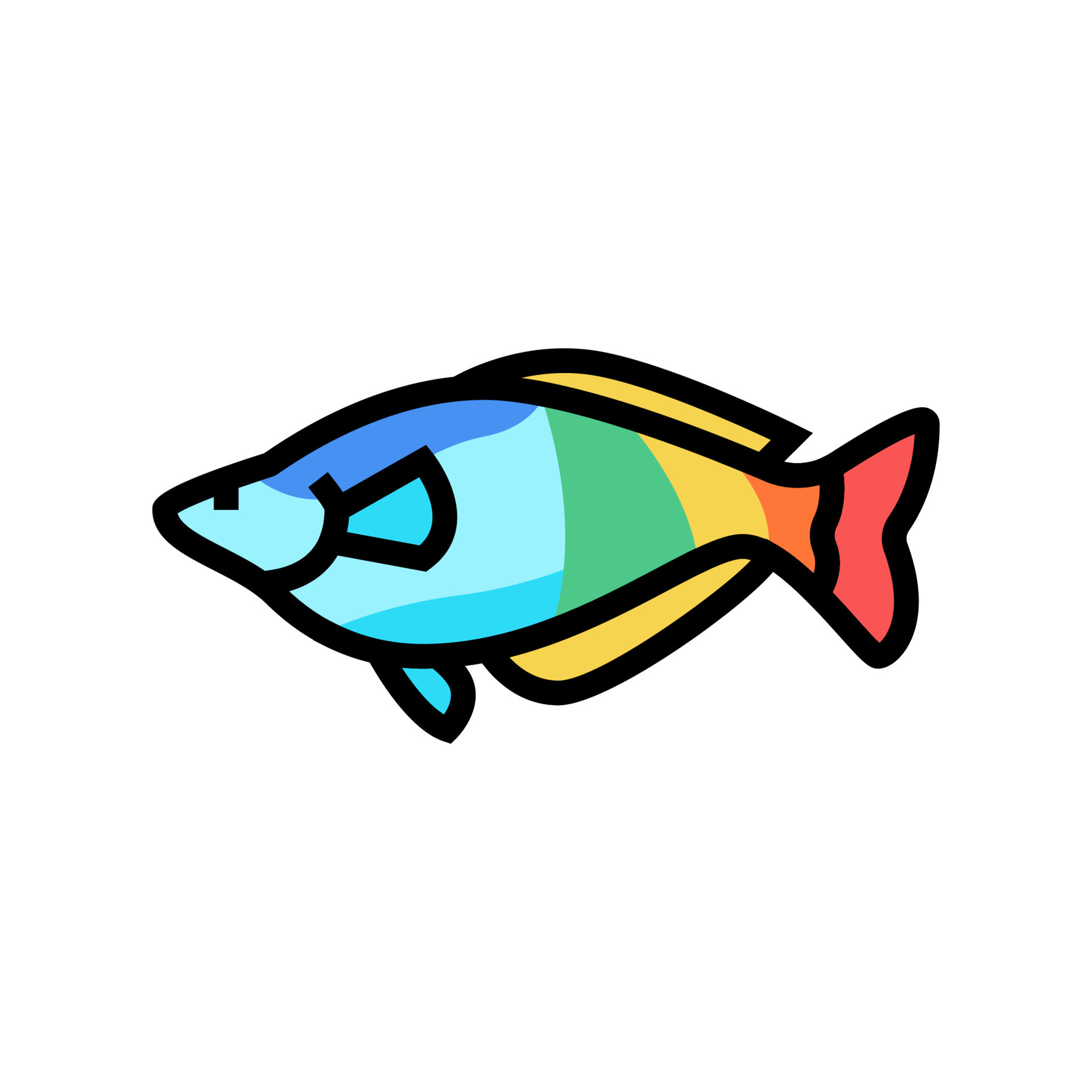 rainbowfish aquarium fish color icon vector illustration 10187292 ... rainbowfish aquarium fish color icon vector illustration 10187292 ...