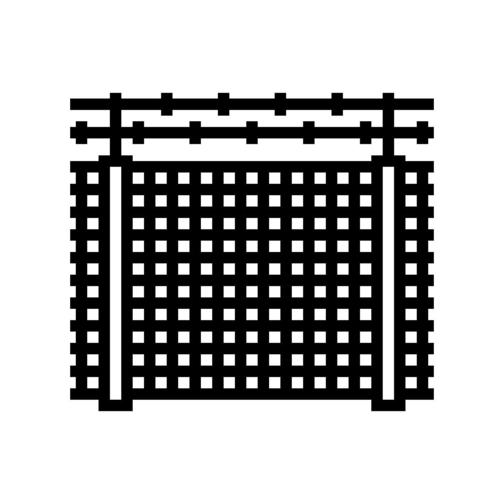security fence line icon vector illustration 10187896 Vector Art at ...