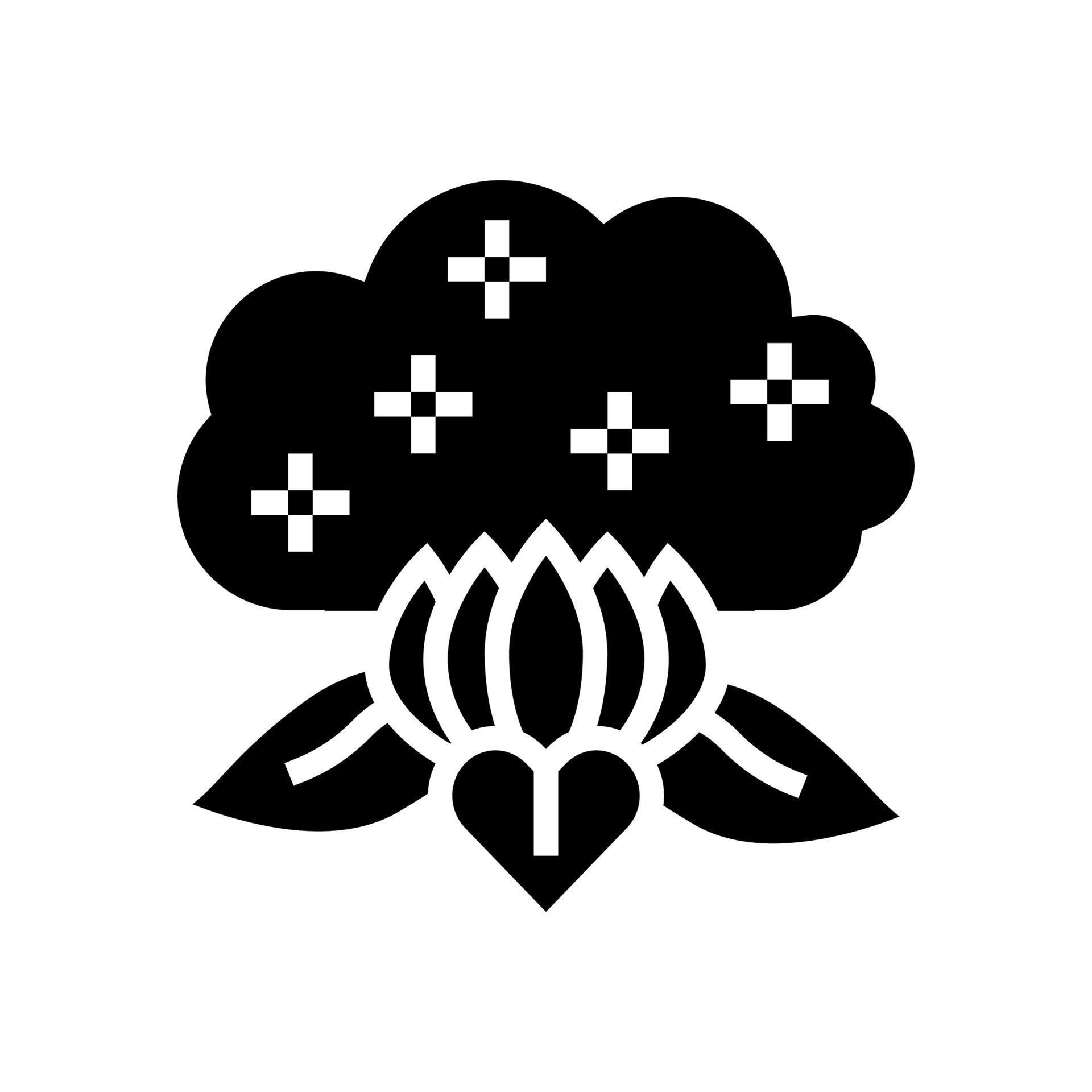 Spa Leaf Glyph Icon Vector Illustration 10188836 Vector Art At Vecteezy