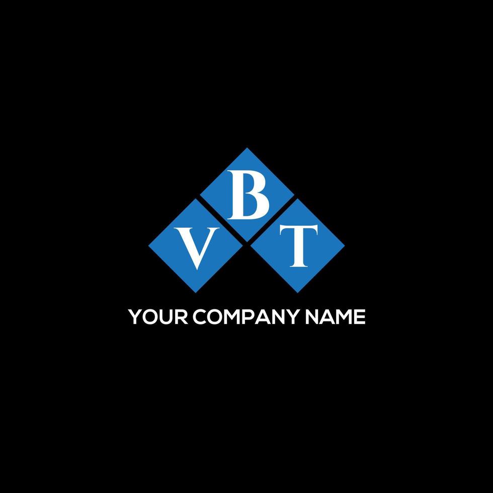 VBT letter logo design on BLACK background. VBT creative initials letter logo concept. VBT ...