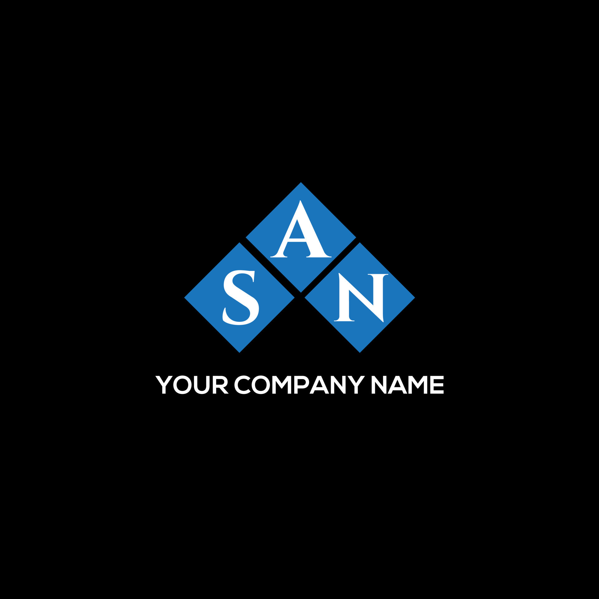 SAN letter logo design on BLACK background. SAN creative initials ... SAN letter logo design on BLACK background. SAN creative initials ...