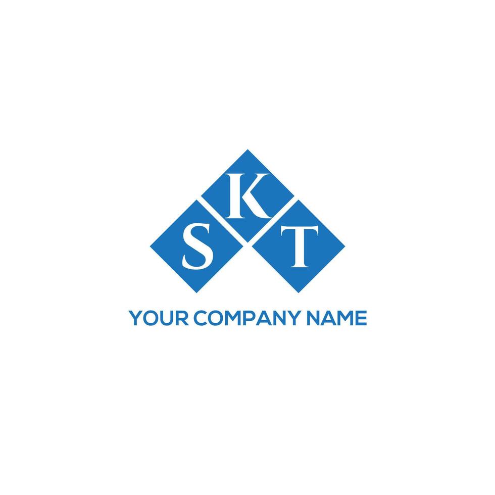 SKT letter logo design on WHITE background. SKT creative initials letter logo concept. SKT ...