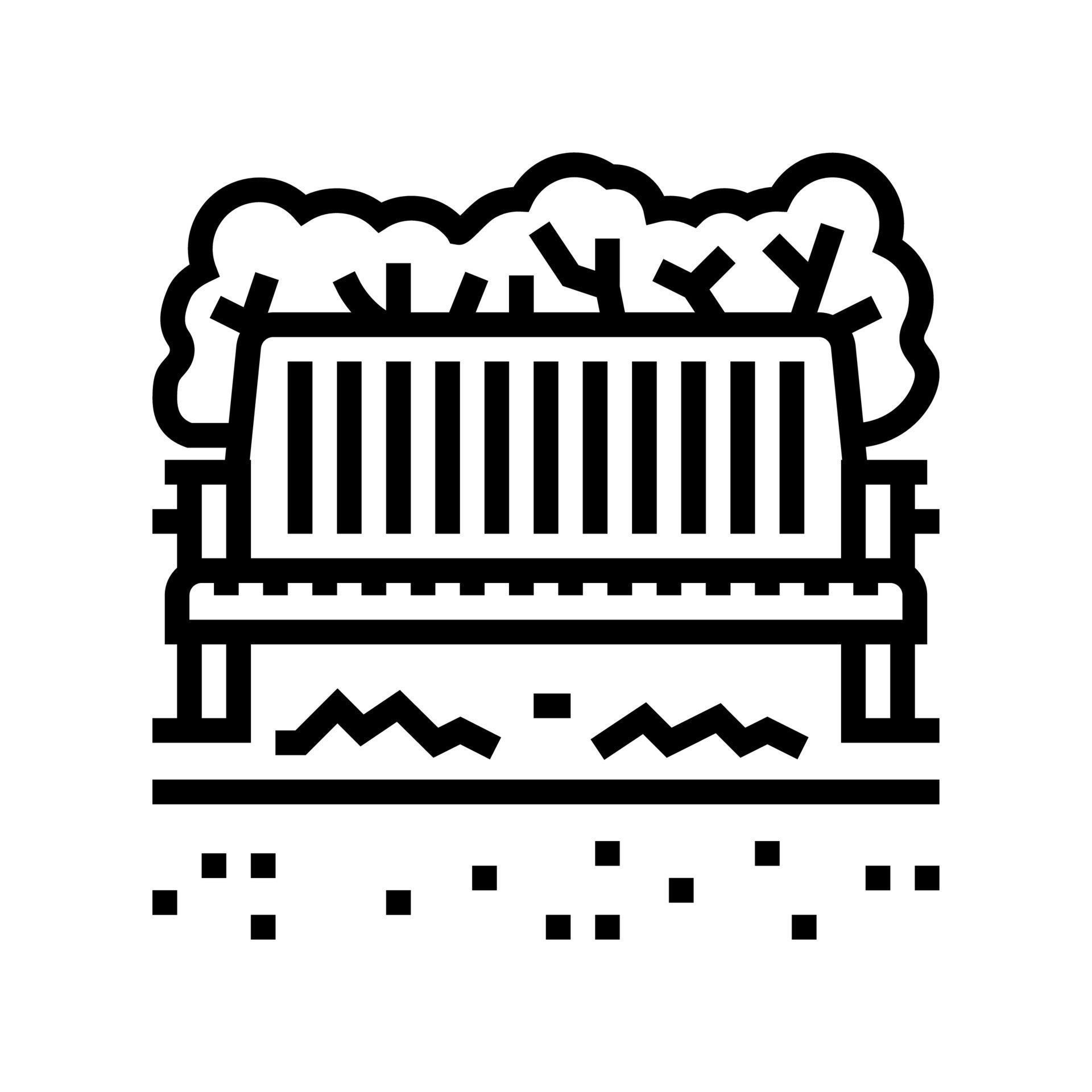 park bench line icon vector illustration 10190679 Vector Art at Vecteezy