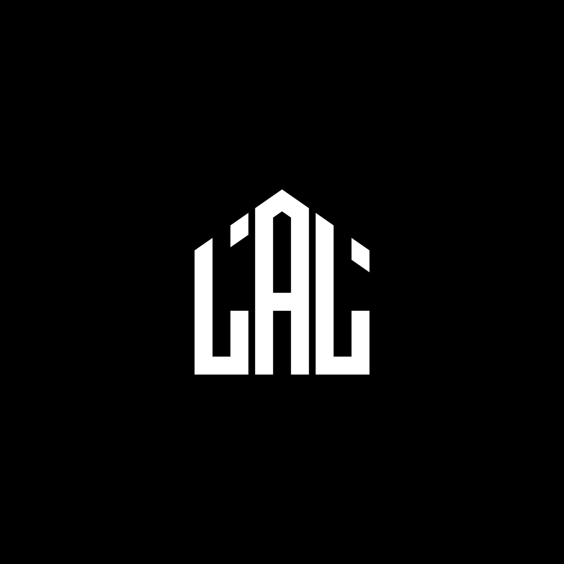 diseño de letra lal. diseño de logotipo de letra lal sobre fondo negro ... diseño de letra lal. diseño de logotipo de letra lal sobre fondo negro ...