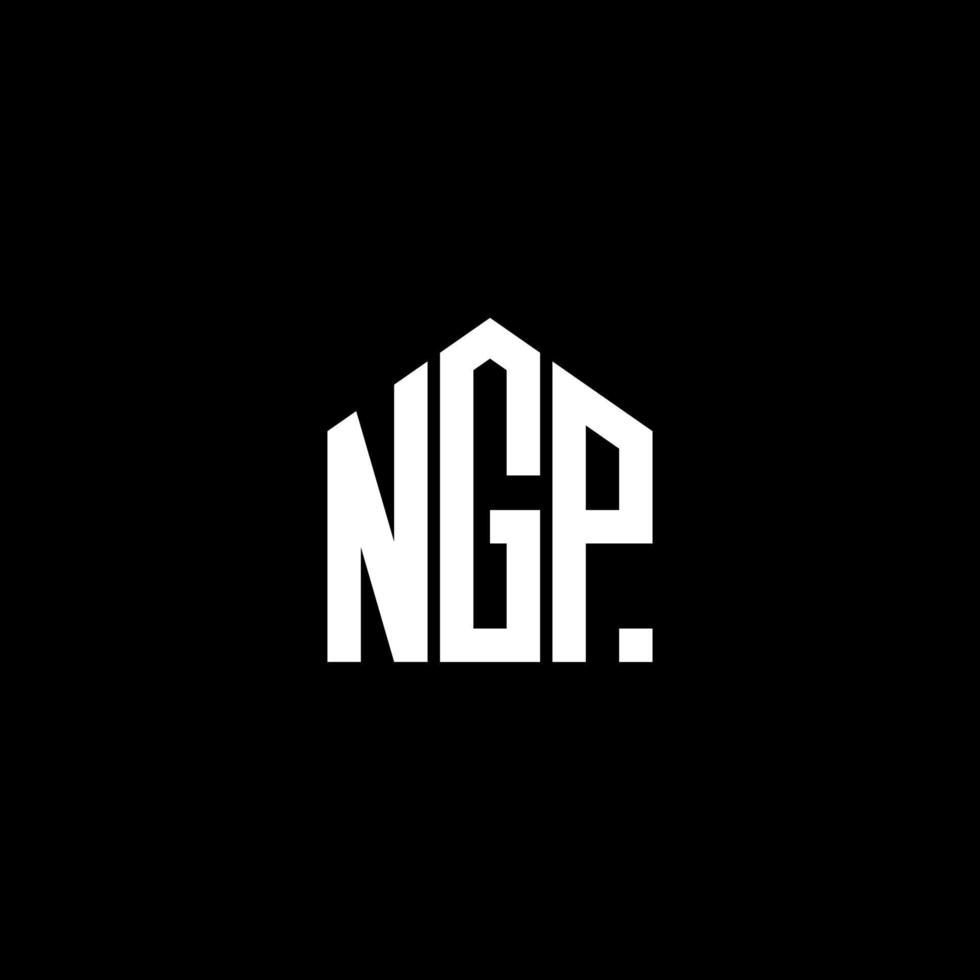 NGP letter design.NGP letter logo design on BLACK background. NGP creative initials letter logo ...