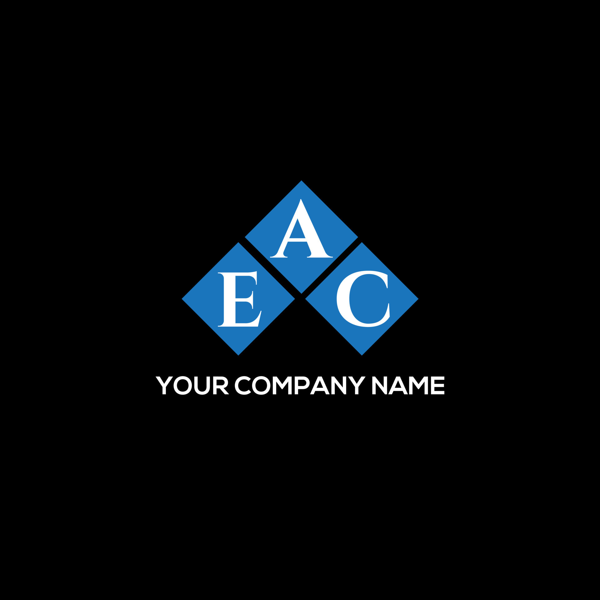 EAC letter logo design on BLACK background. EAC creative initials ... EAC letter logo design on BLACK background. EAC creative initials ...