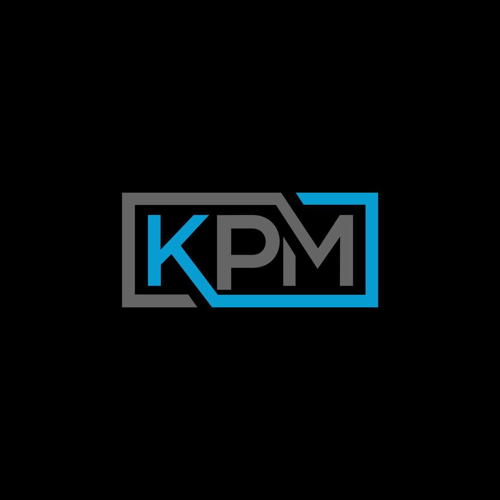 Kpm Letter Logo Design On Black Background Kpm Creative Initials Letter Logo Concept Kpm