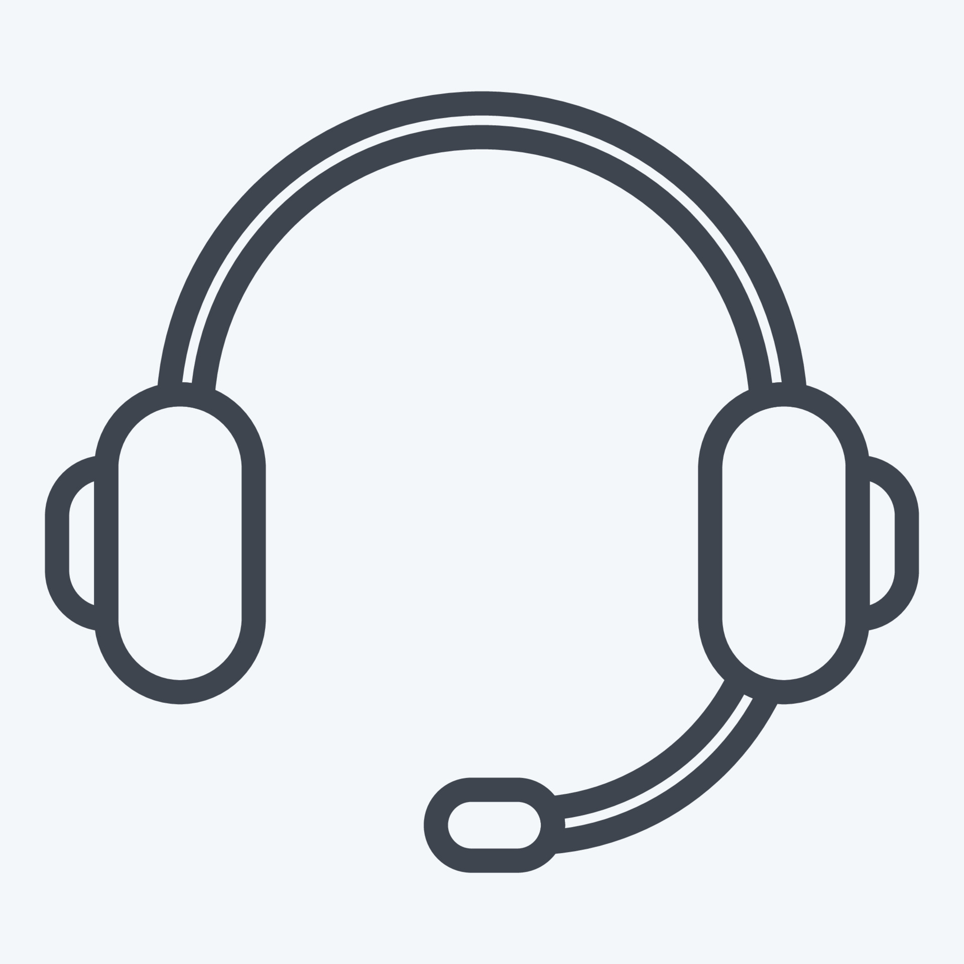 Icon Headphone Suitable For Computer Components Symbol Line Style Simple Design Editable