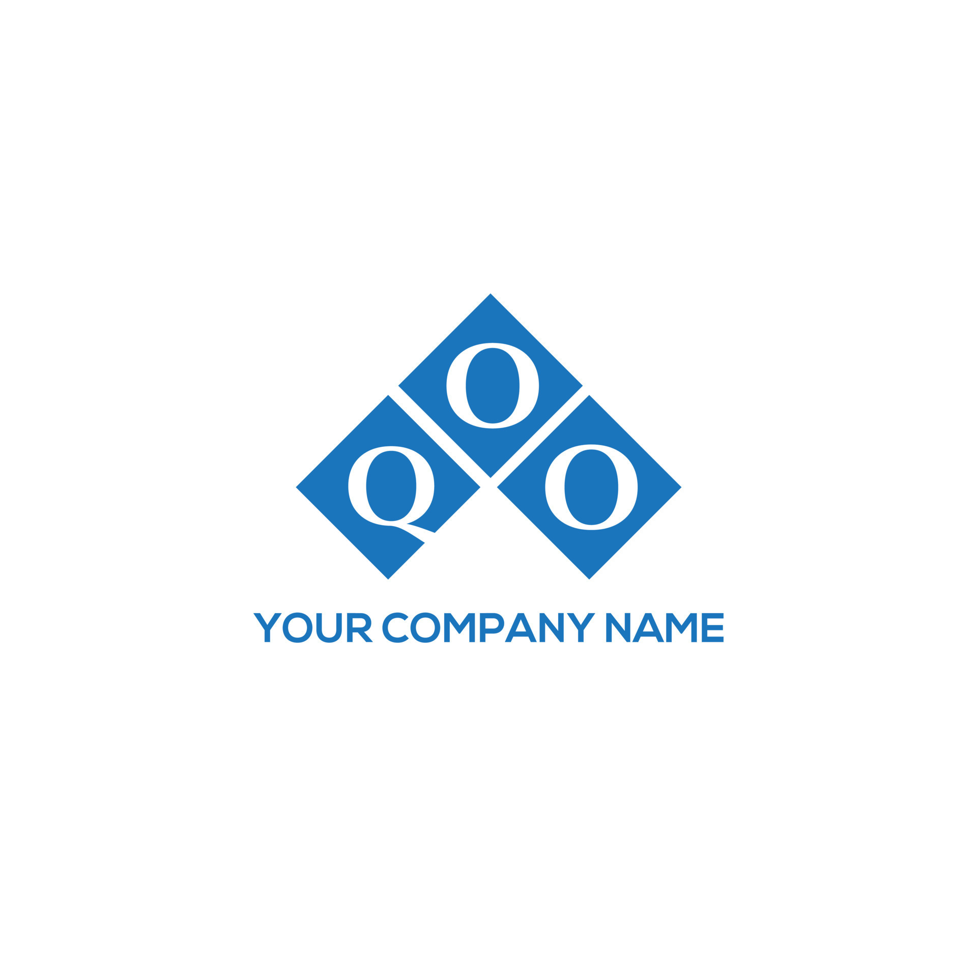 Qoo Letter Logo Design On White Background Qoo Creative Initials Letter Logo Concept Qoo