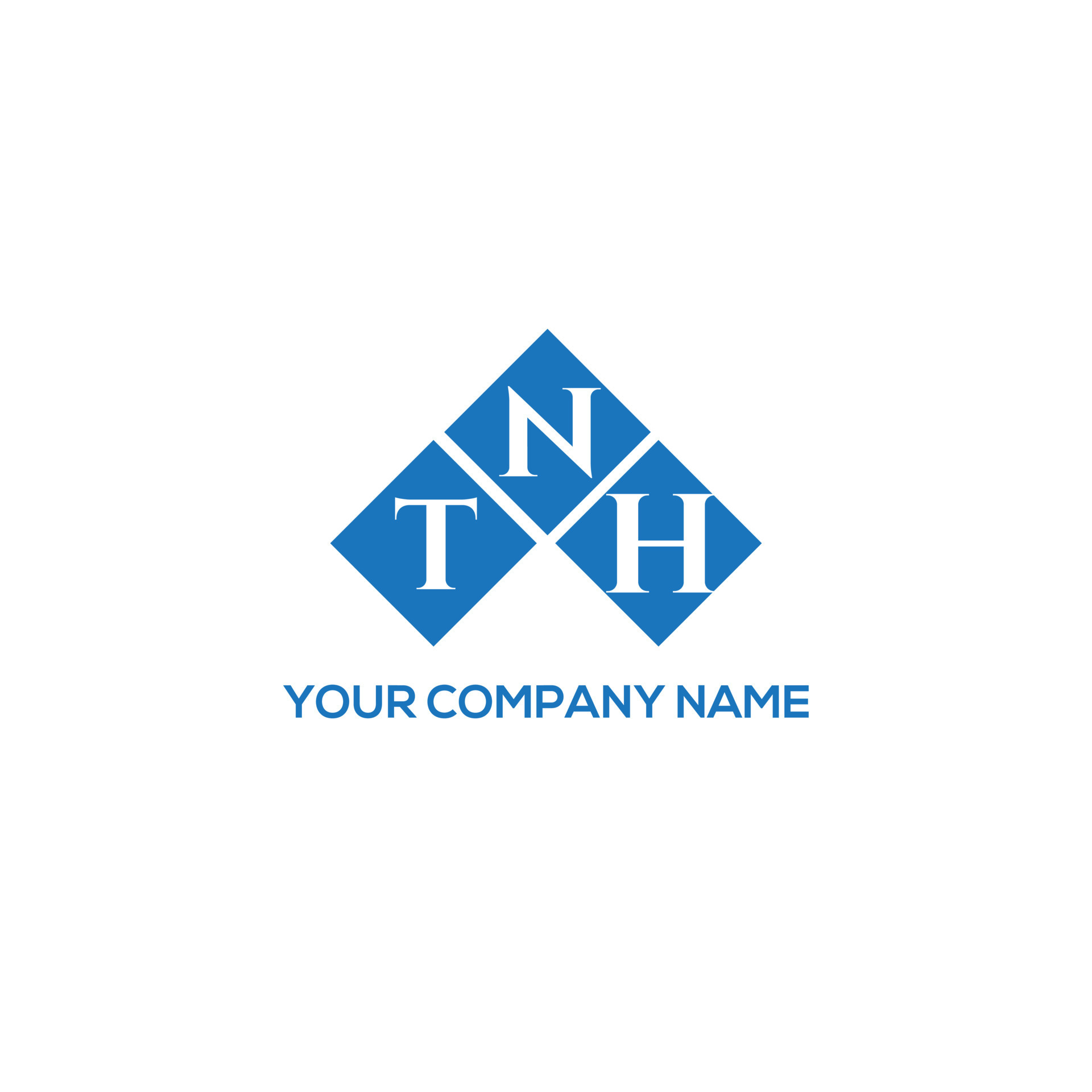 TNH letter logo design on WHITE background. TNH creative initials letter logo concept. TNH ...