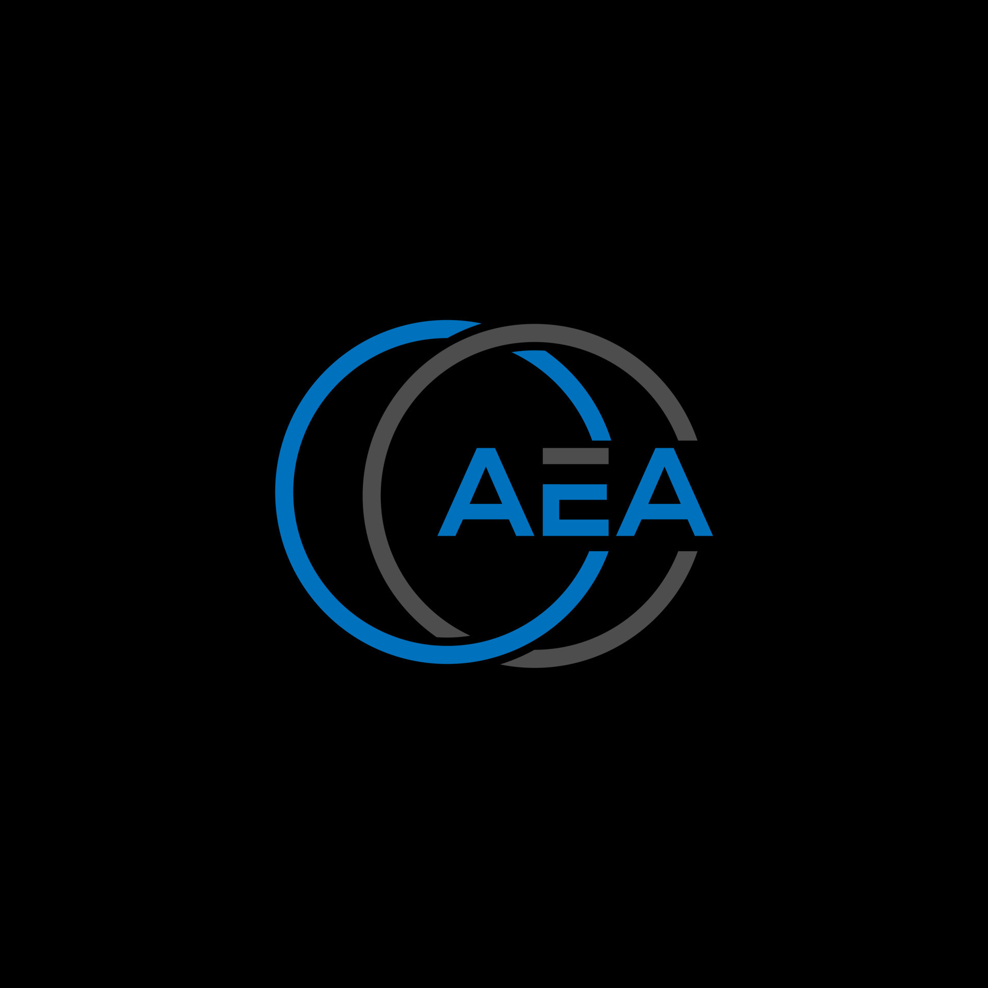 Aea Letter Logo Design On Black Background Aea Creative Initials