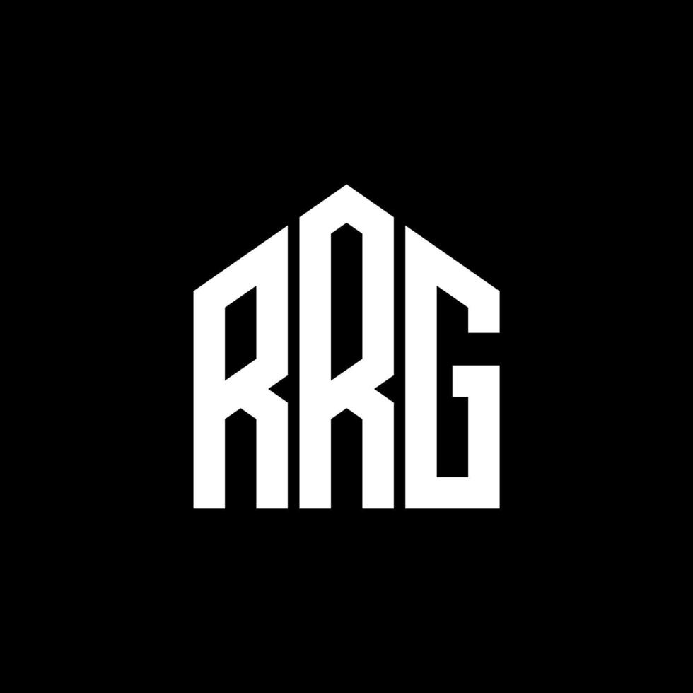 diseño de letra rrg. diseño de logotipo de letra rrg sobre fondo negro. concepto de logotipo de ...