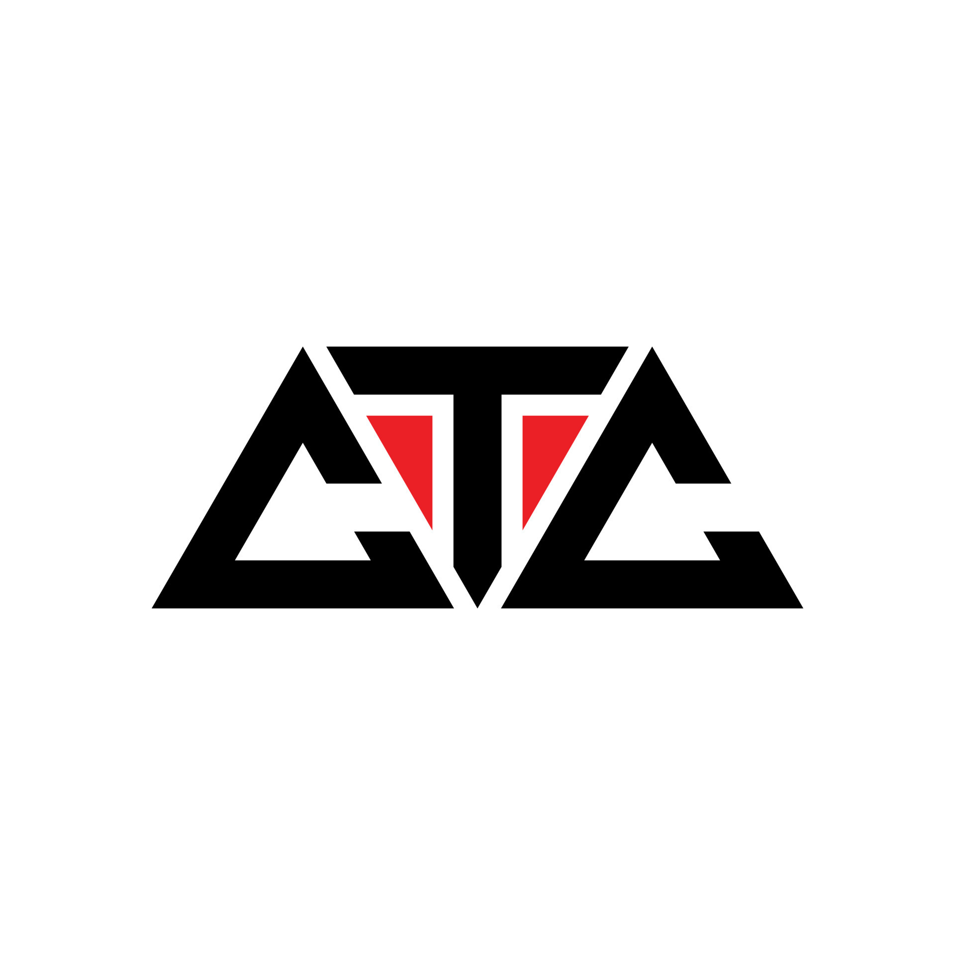 Ctc Triangle Letter Logo Design With Triangle Shape Ctc Triangle Logo Design Monogram Ctc