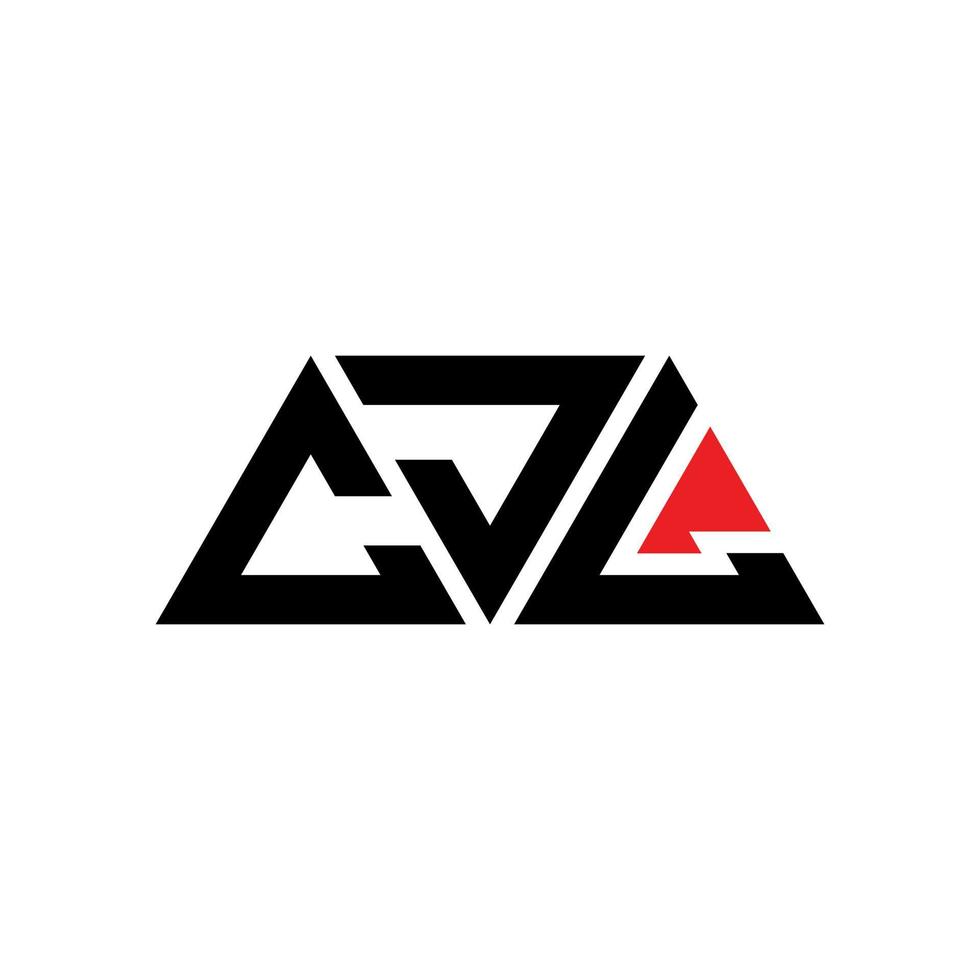 CJL triangle letter logo design with triangle shape. CJL triangle logo design monogram. CJL ...