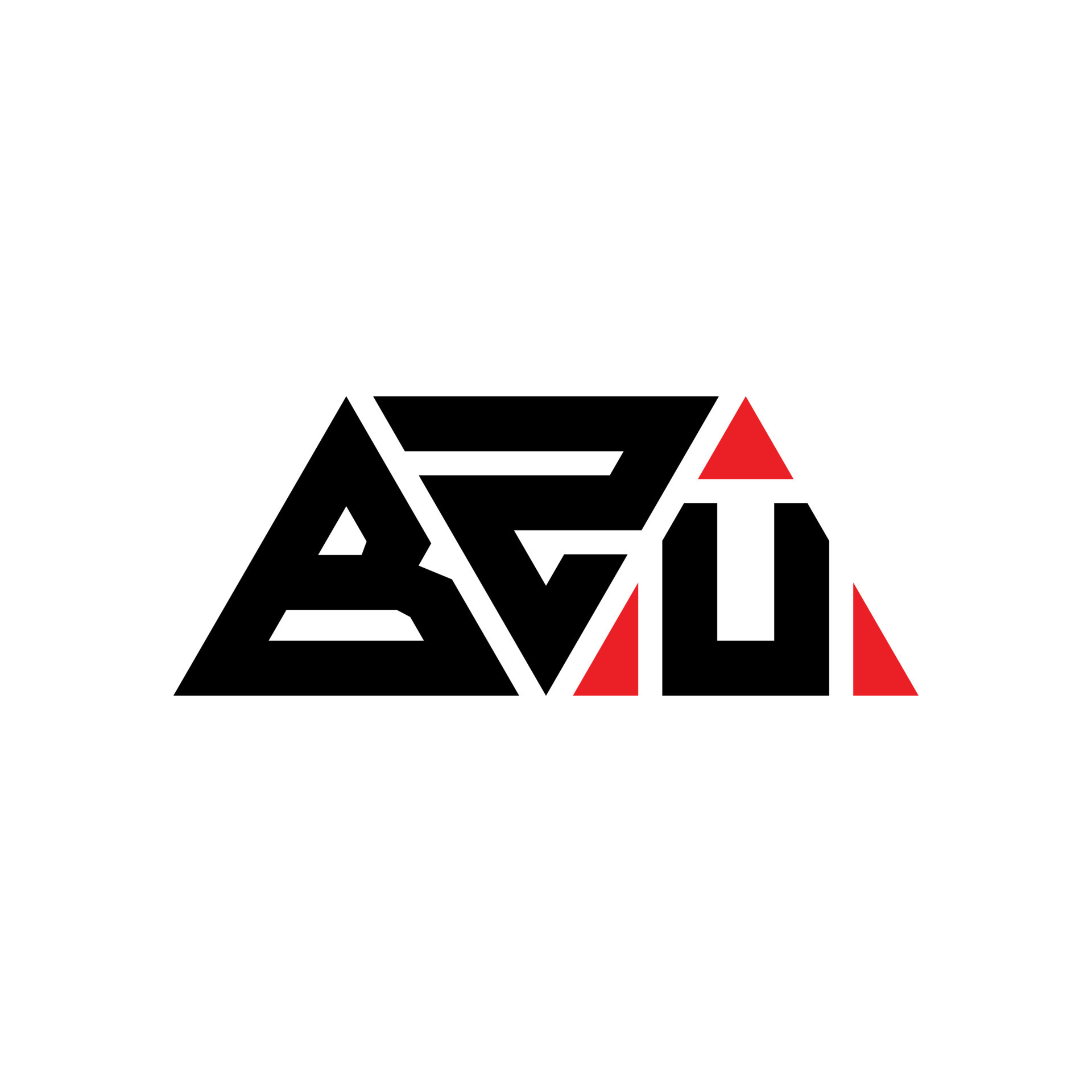 diseño de logotipo de letra triangular bzu con forma de triángulo ... diseño de logotipo de letra triangular bzu con forma de triángulo ...