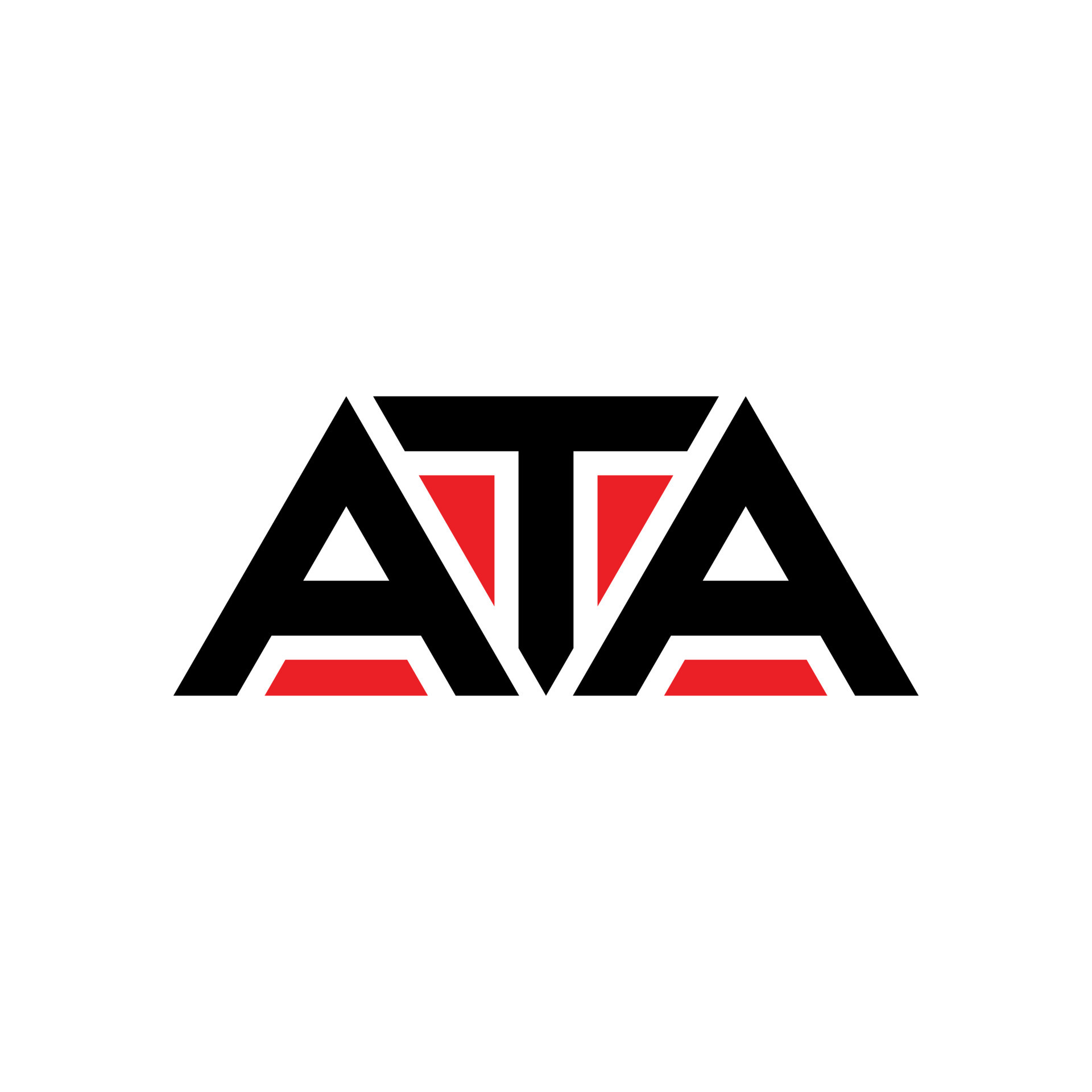 ATA triangle letter logo design with triangle shape. ATA triangle logo ... ATA triangle letter logo design with triangle shape. ATA triangle logo ...