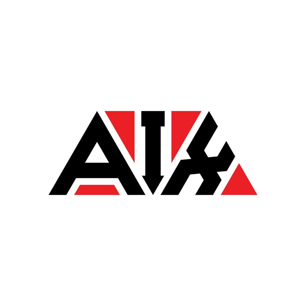 diseño de logotipo de letra triangular aix con forma de triángulo. monograma de diseño del ...
