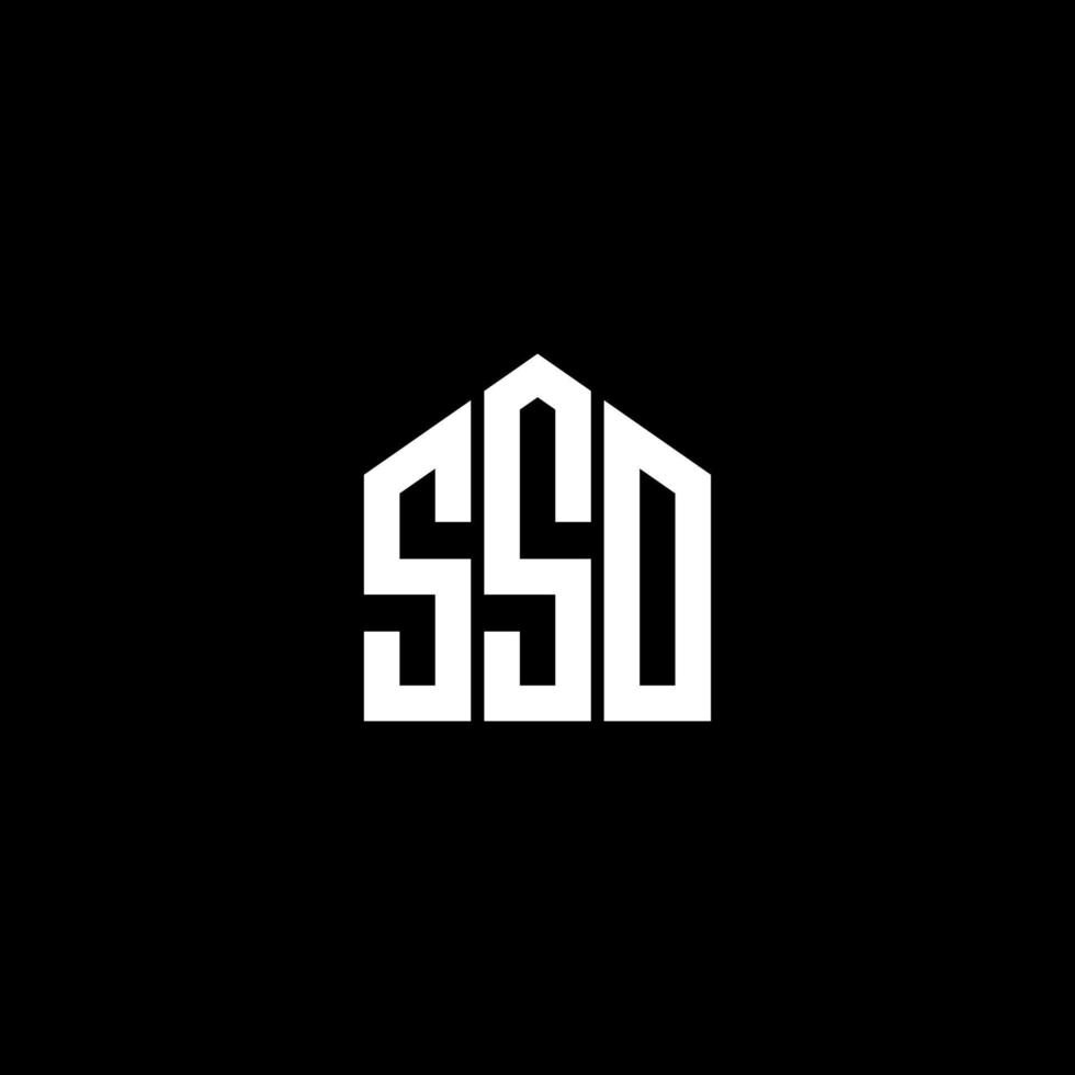 SSO letter logo design on BLACK background. SSO creative initials letter logo concept. SSO ...