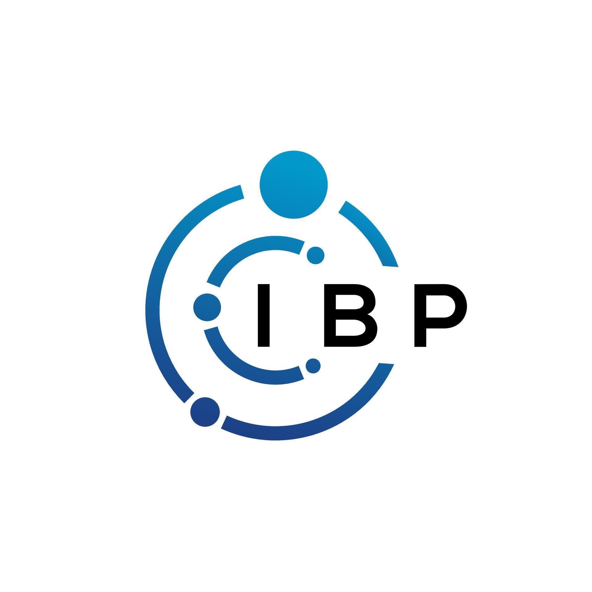 IBP letter technology logo design on white background. IBP creative initials letter IT logo ...
