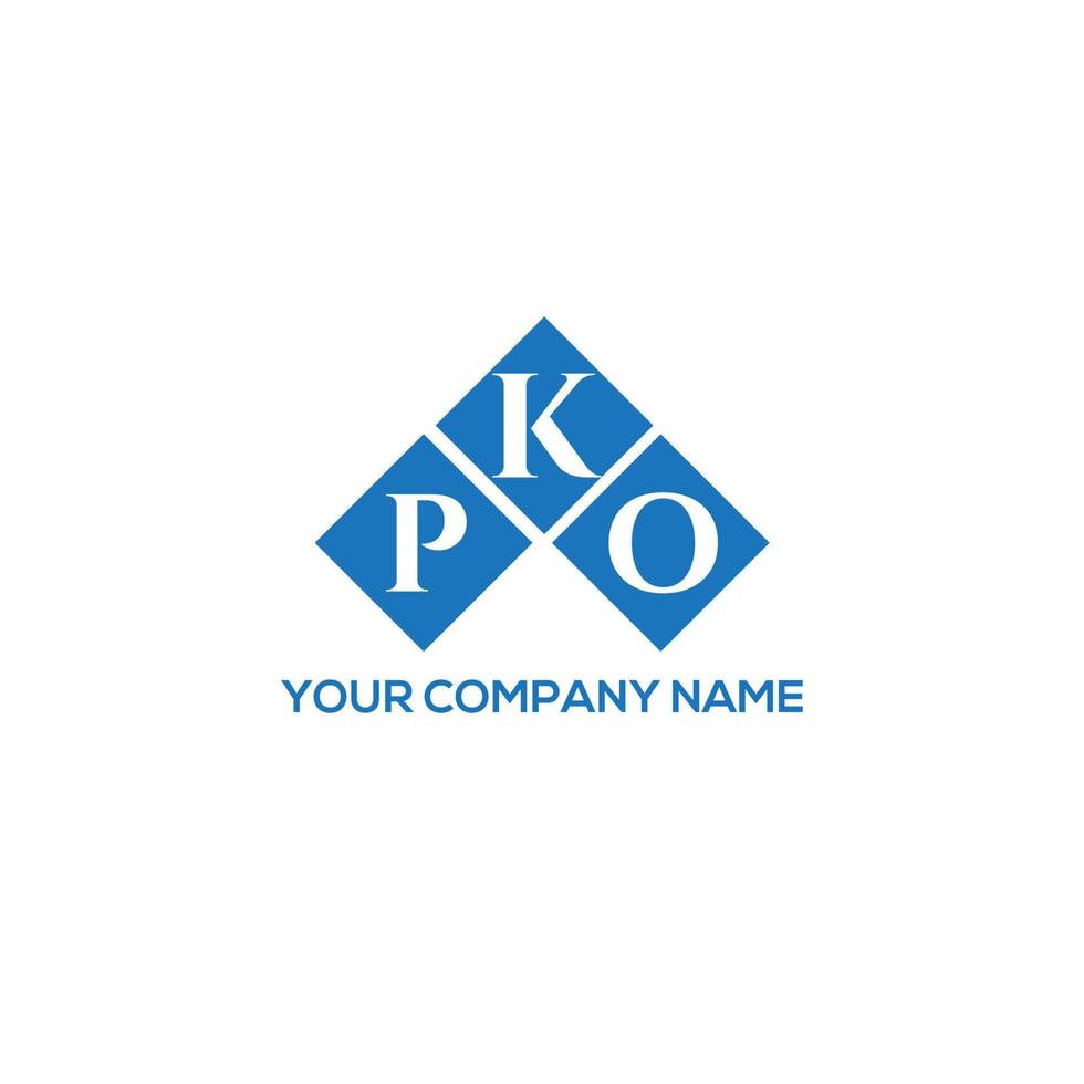 KPO letter logo design on WHITE background. KPO creative initials letter logo concept. KPO ...