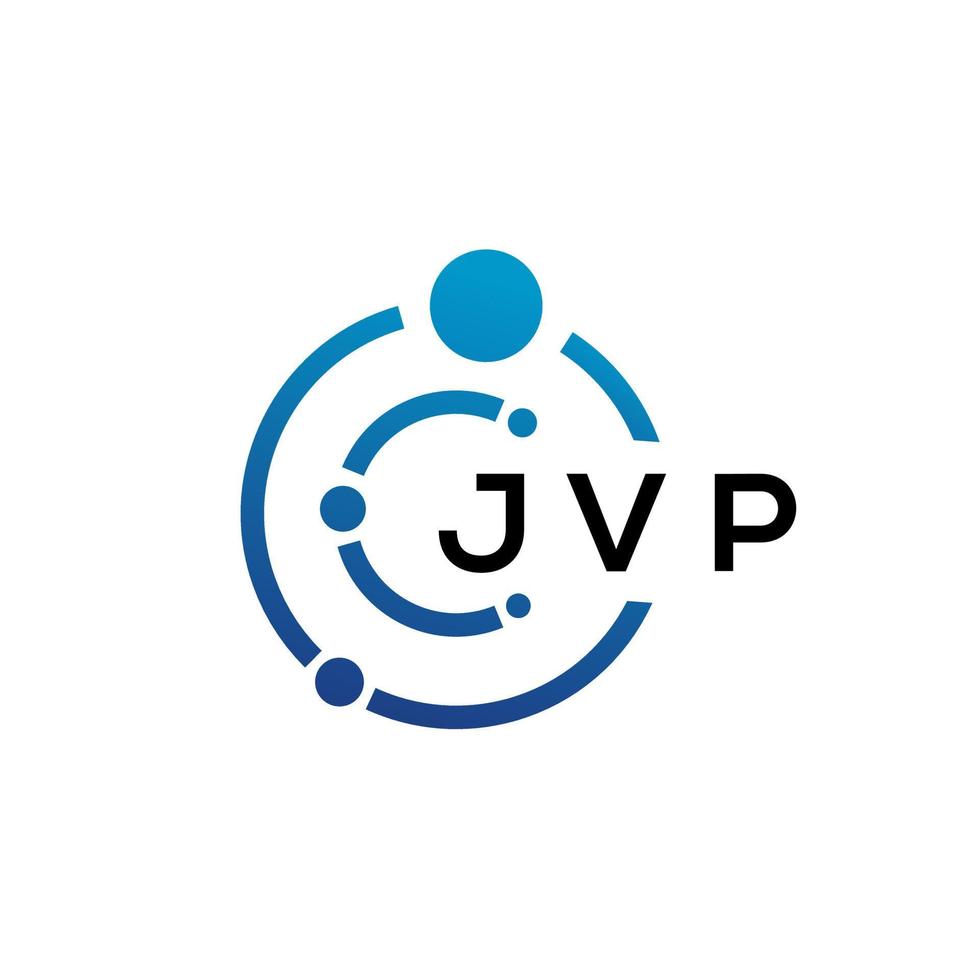 Jvp Letter Technology Logo Design On White Background Jvp Creative Initials Letter It Logo