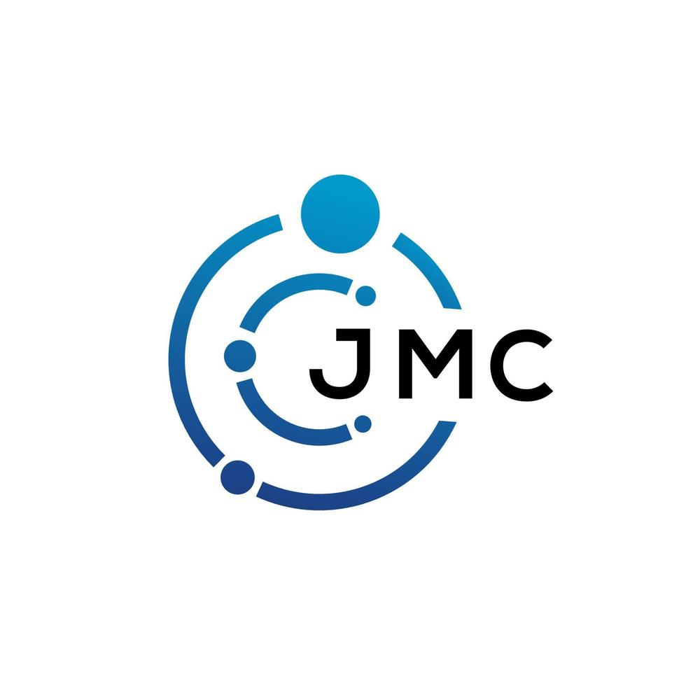 JMC letter technology logo design on white background. JMC creative initials letter IT logo ...