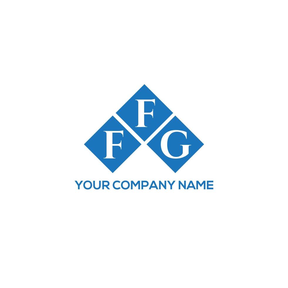 FFG letter logo design on WHITE background. FFG creative initials letter logo concept. FFG ...