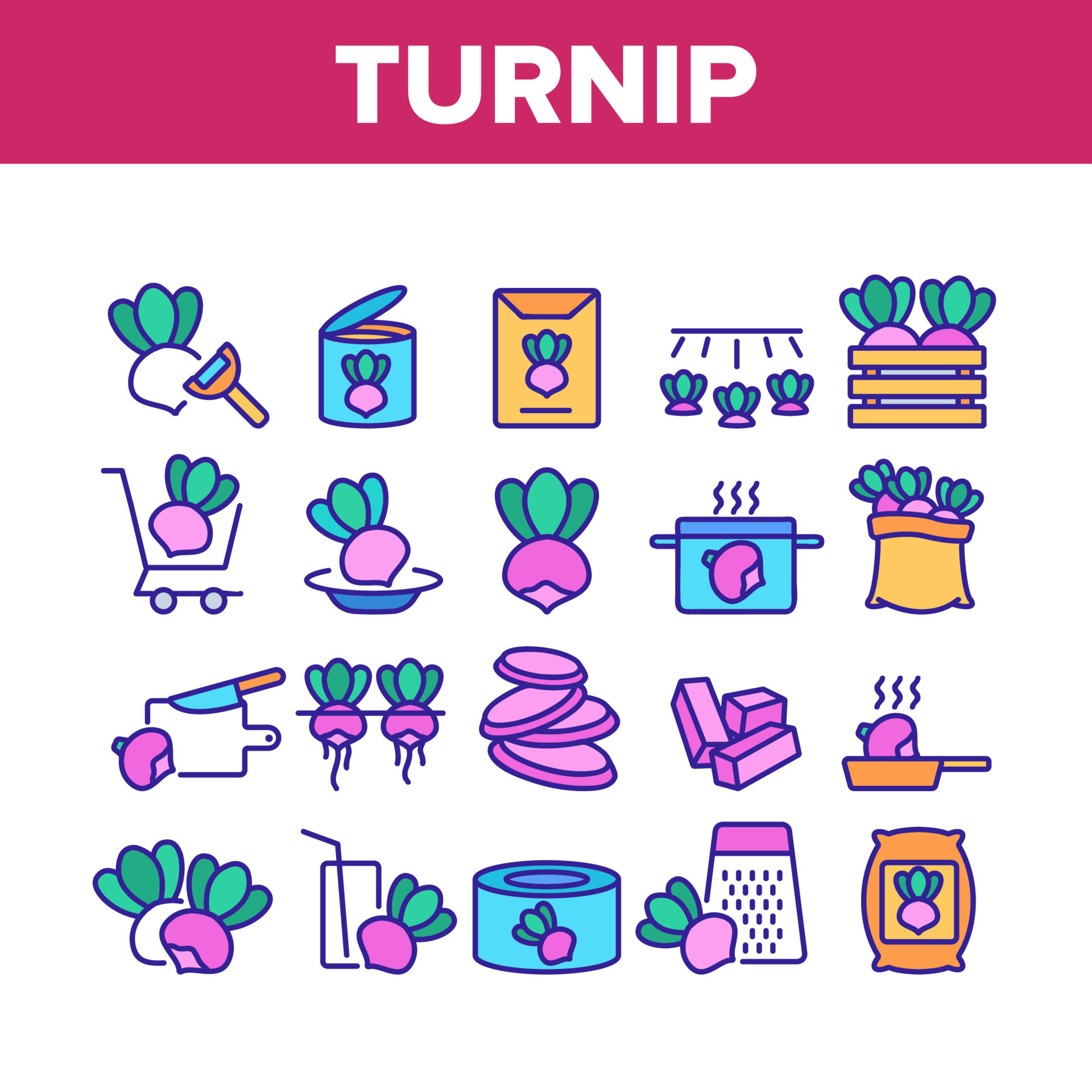 Turnip Agricultural Vegetable Icons Set Vector 10216654 Vector Art at ... Turnip Agricultural Vegetable Icons Set Vector 10216654 Vector Art at ...