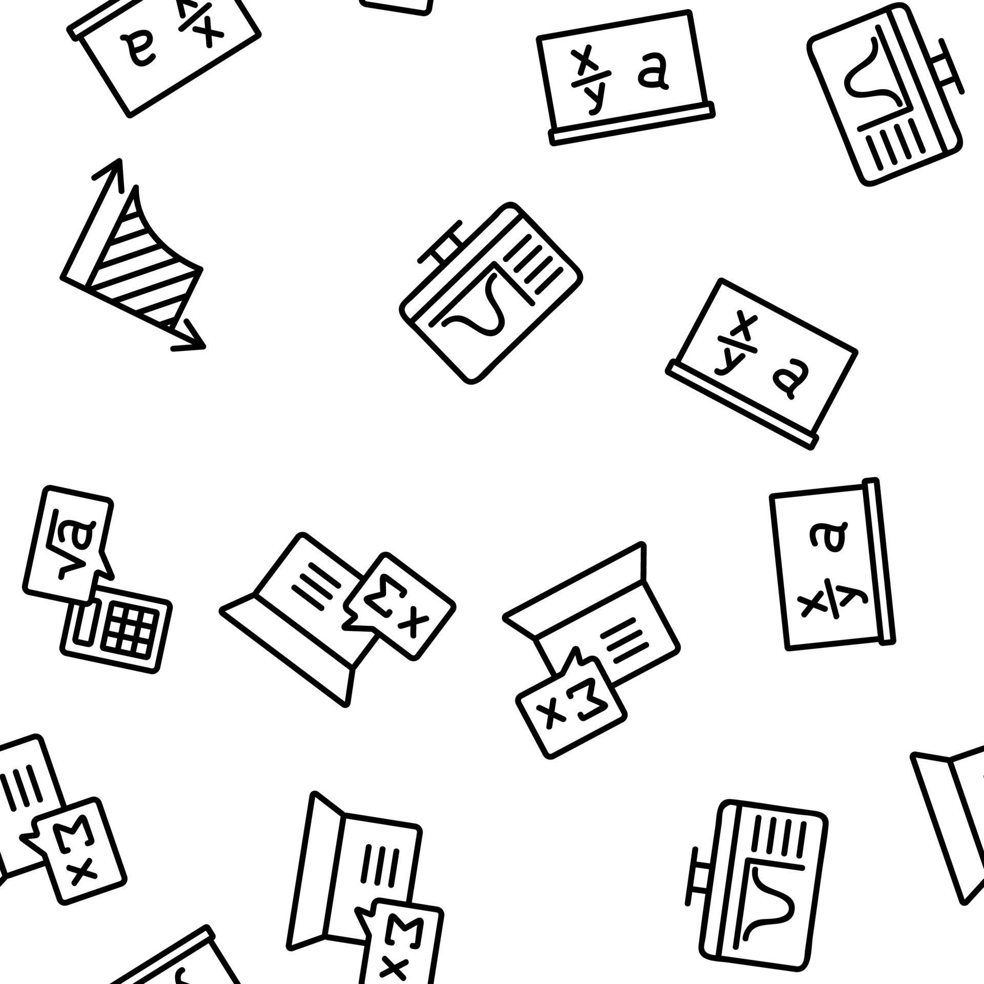 Math Science Education Vector Seamless Pattern 10216824 Vector Art At Vecteezy