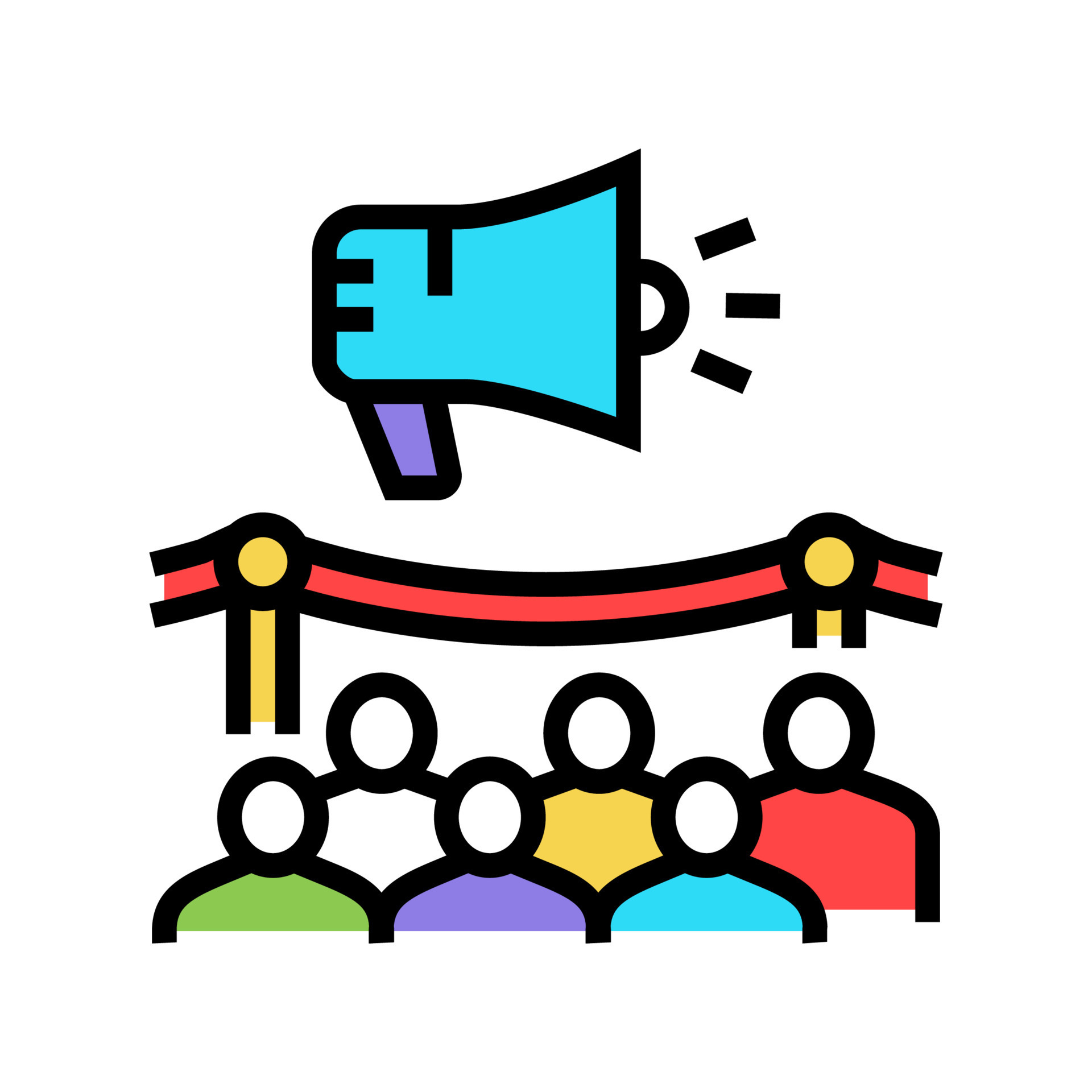 event introduction color icon vector illustration 10216916 Vector Art ...