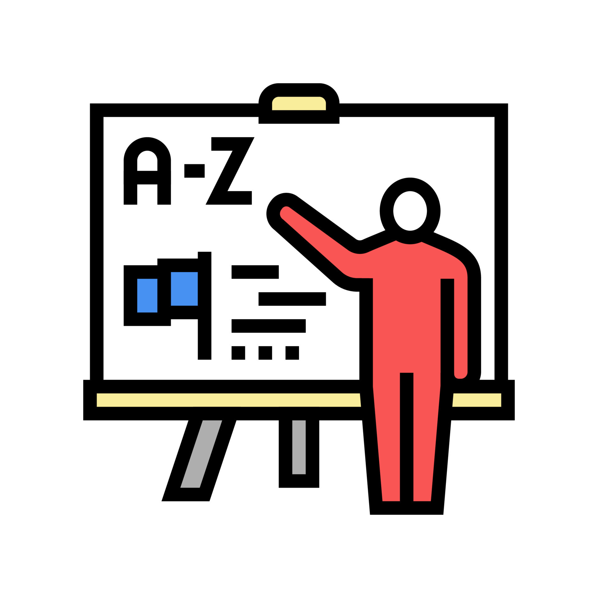 teacher english color icon vector illustration 10221154 Vector Art at ...