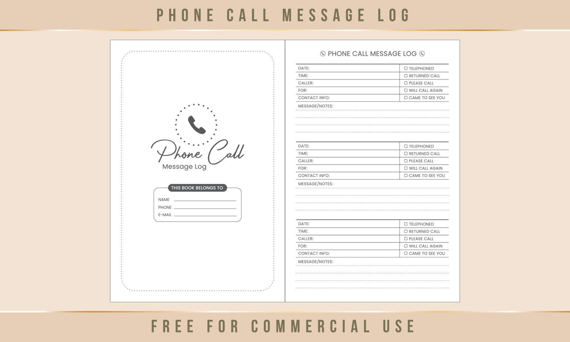 Phone Call Message Log Interior Design 10223742 Vector Art at Vecteezy