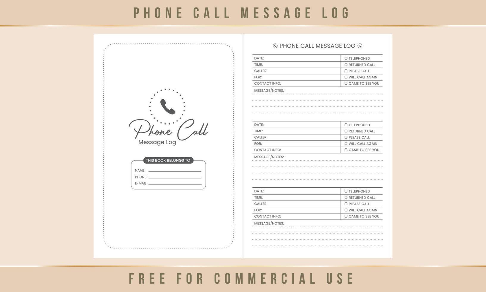 Phone Call Message Log Interior Design 10223742 Vector Art at Vecteezy