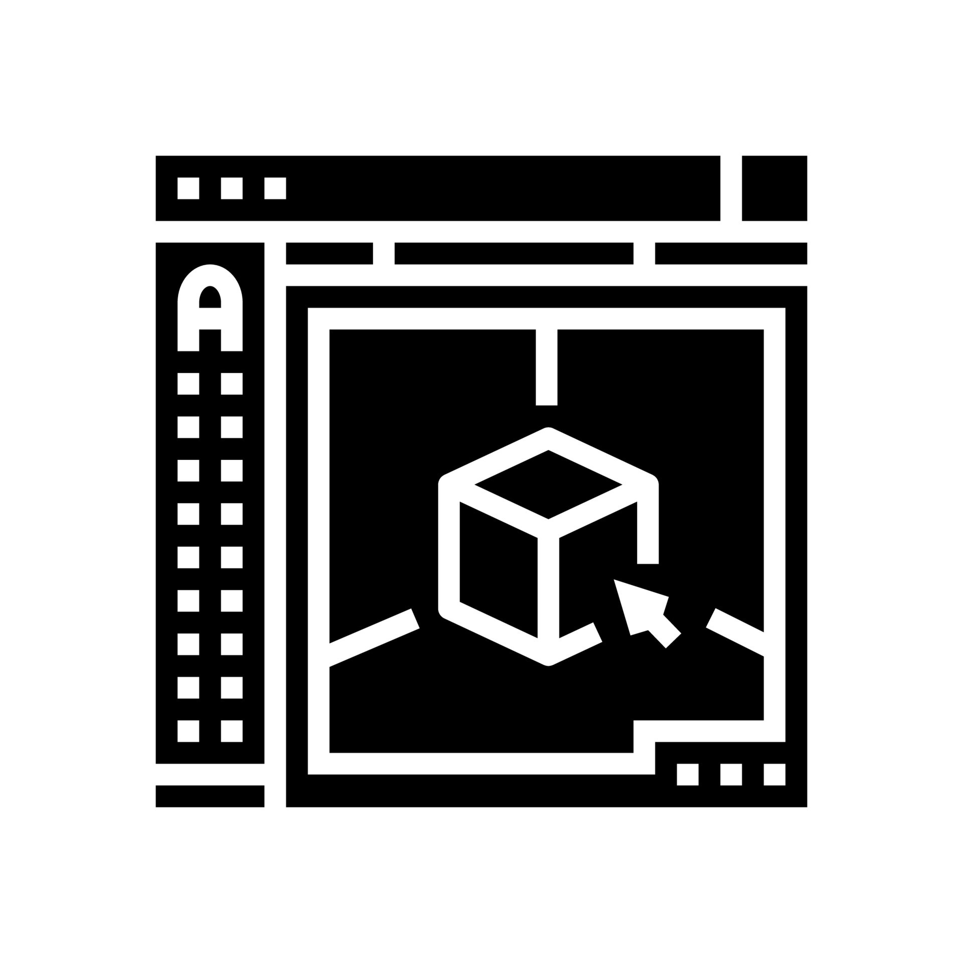 autocad 3d program glyph icon vector illustration 10225394 Vector Art ...