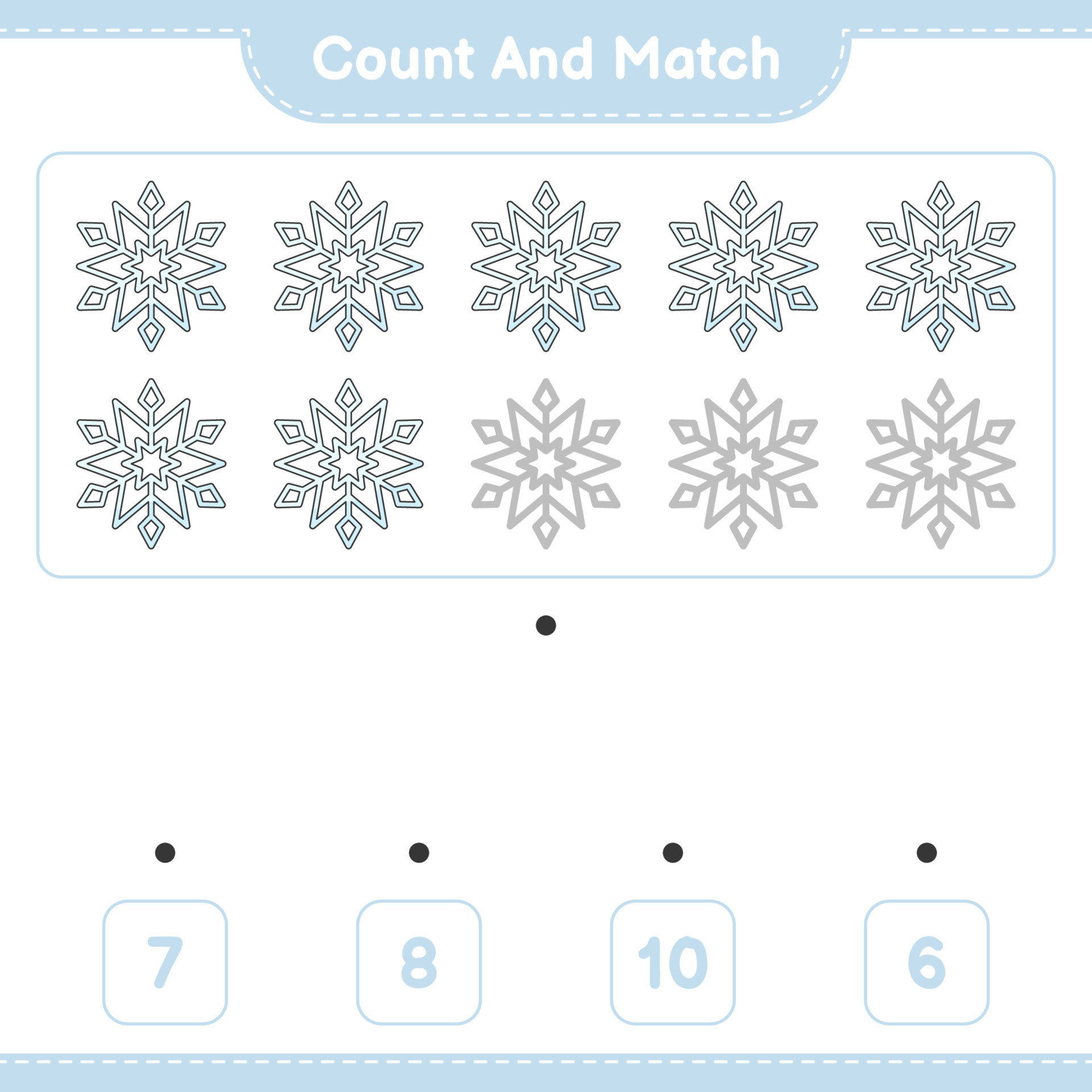 Count and match, count the number of Snowflake and match with the right ...
