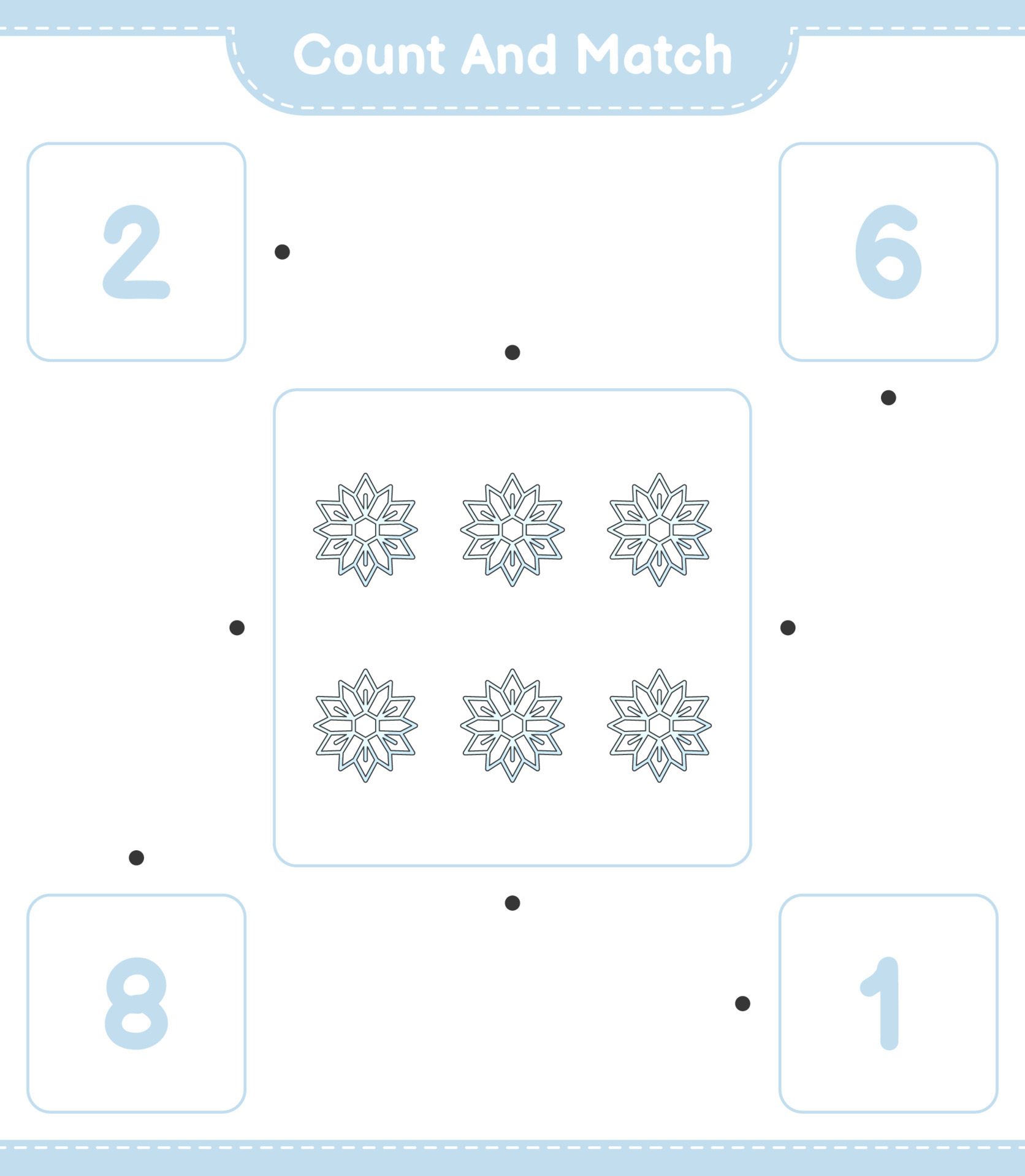 Count and match, count the number of Snowflake and match with the right ...