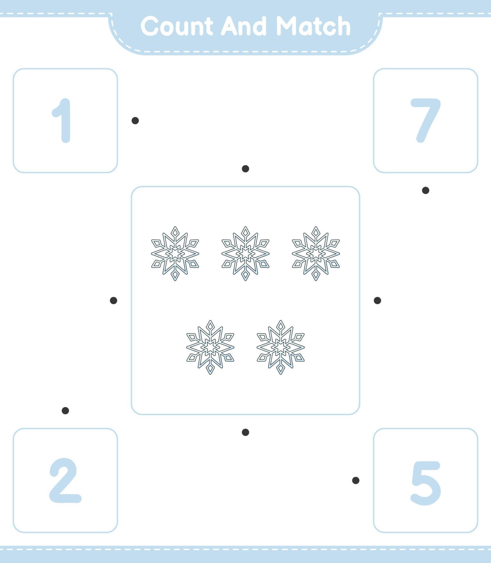 Count and match, count the number of Snowflake and match with the right ...