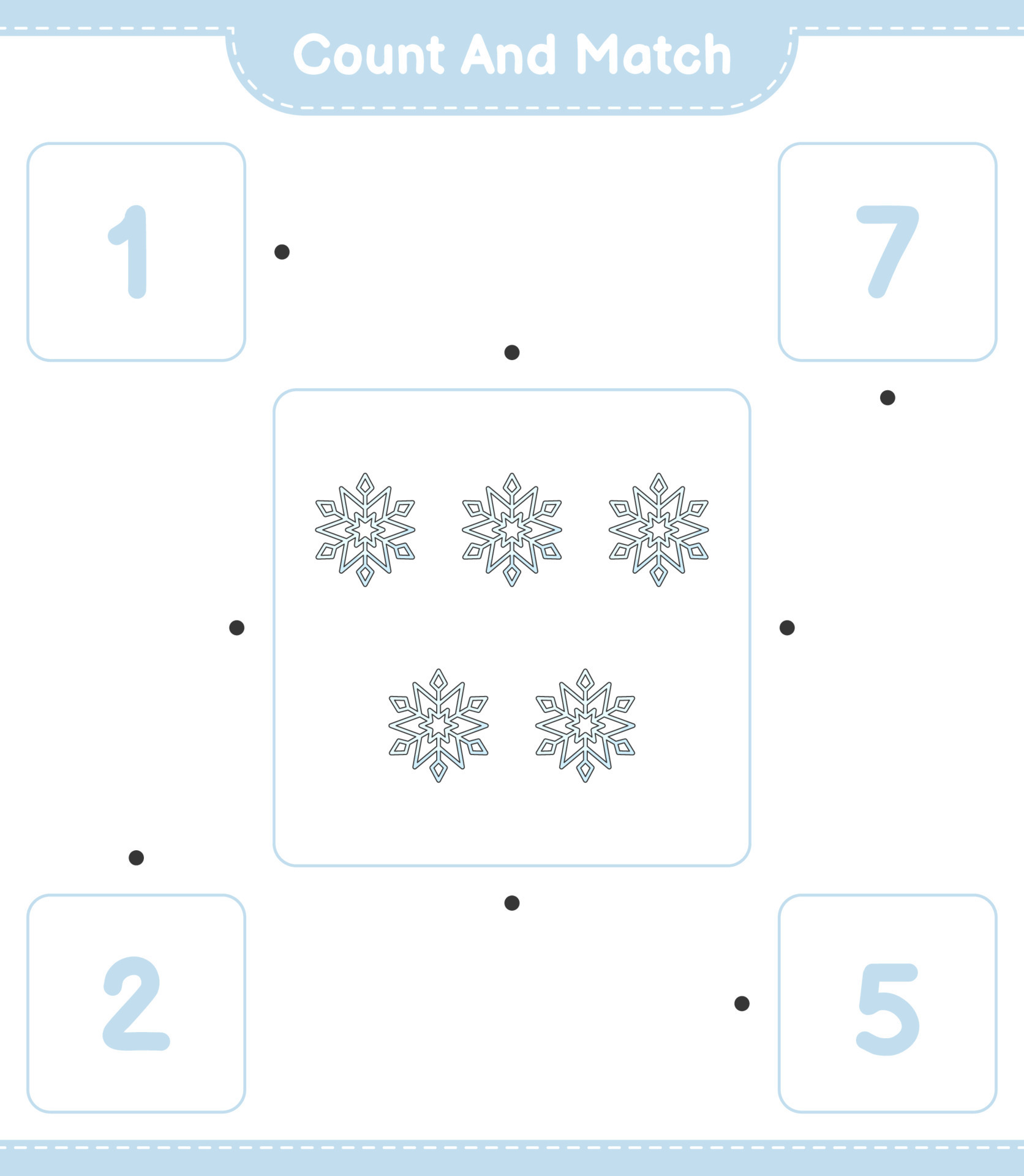 Count and match, count the number of Snowflake and match with the right ...