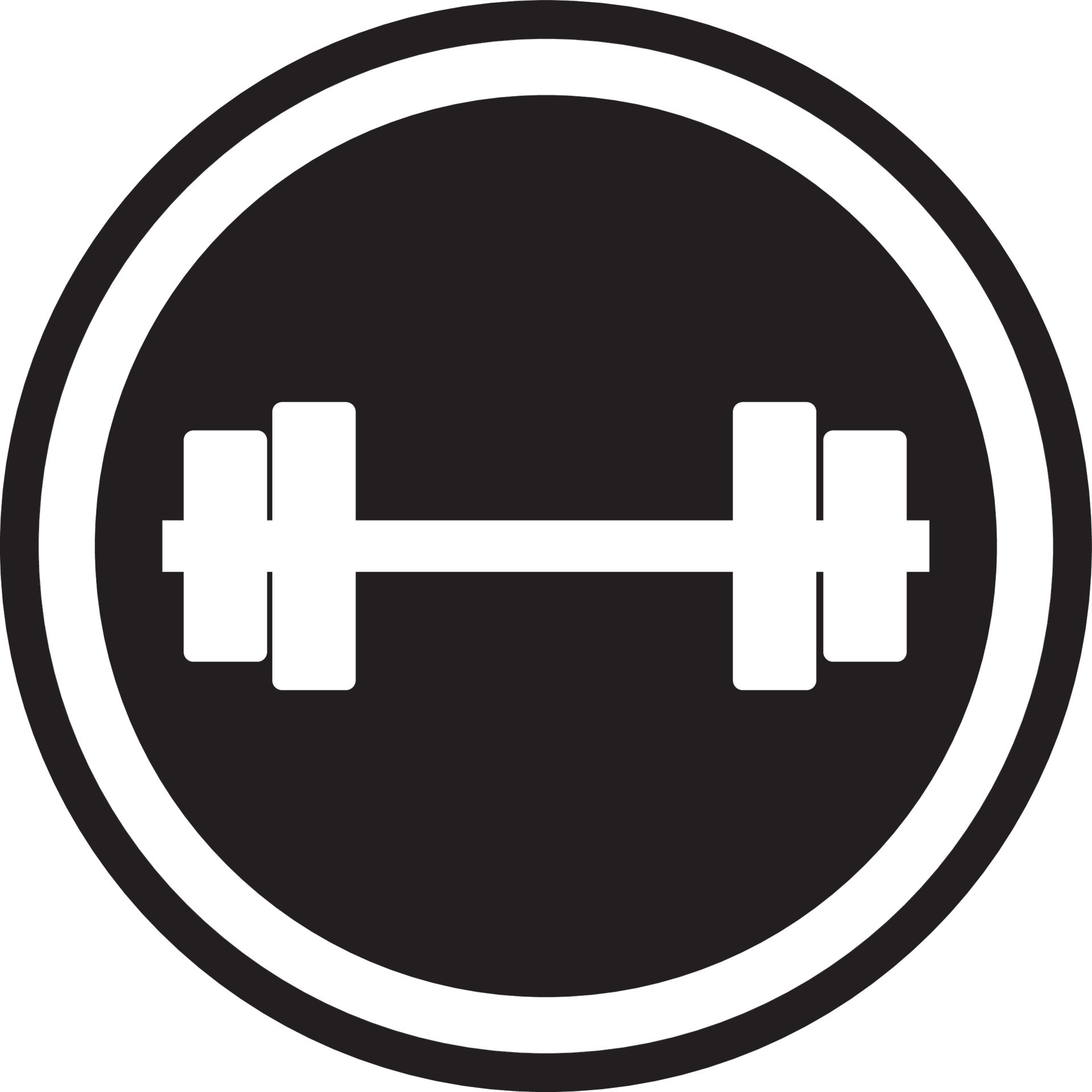 Dumbbell Icon Black