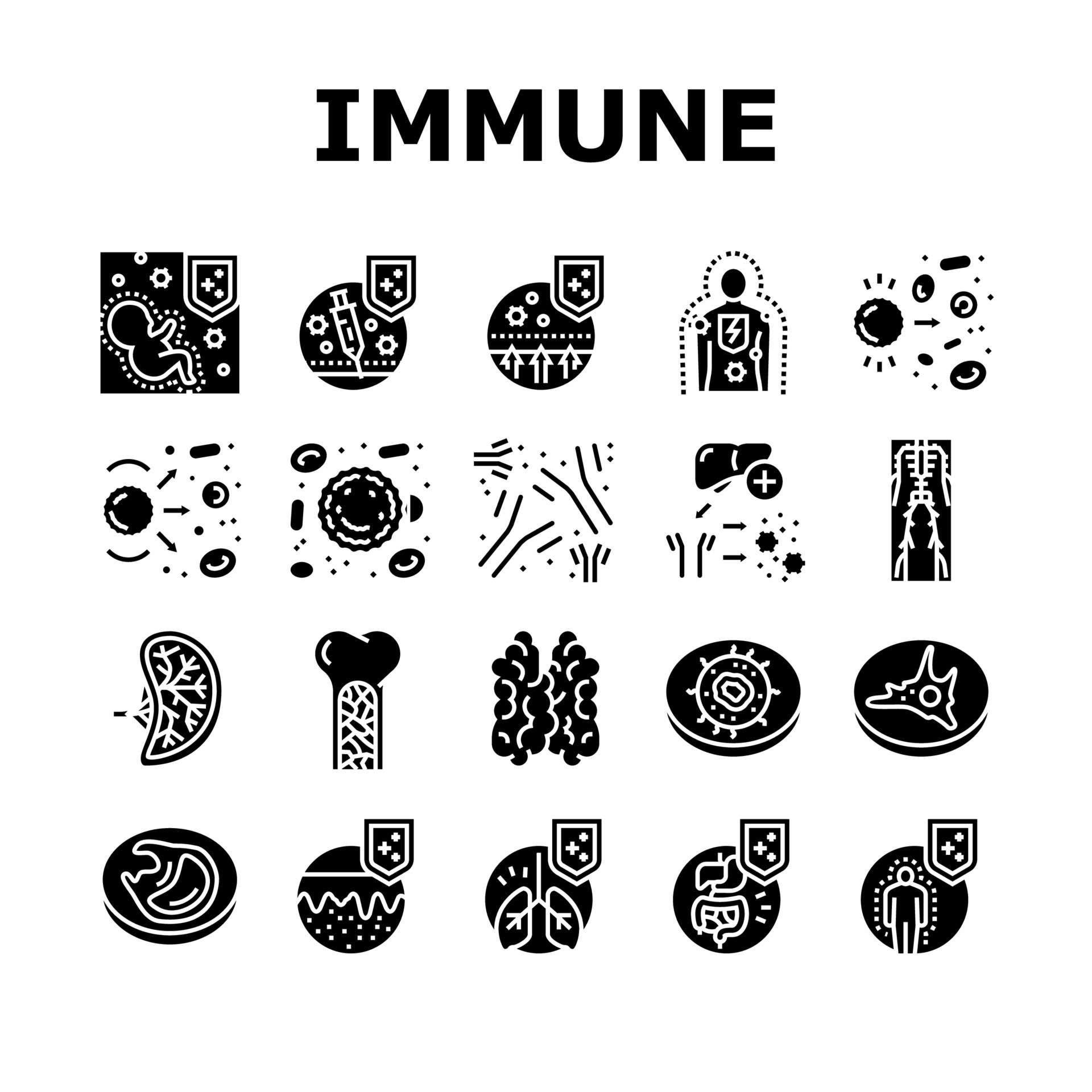 Immune System Disease And Treat Icons Set Vector 10231694 Vector Art at ... Immune System Disease And Treat Icons Set Vector 10231694 Vector Art at ...