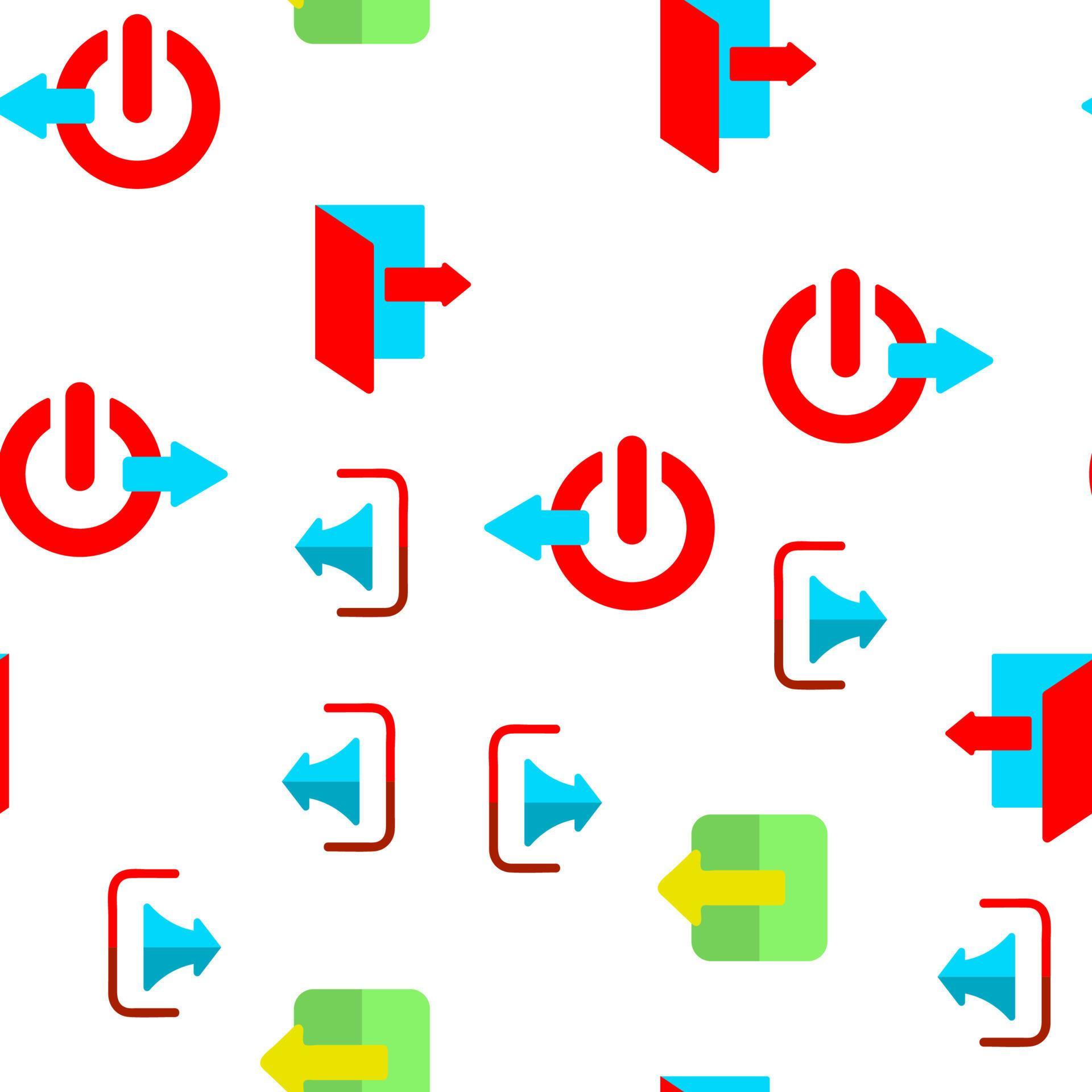 Logout Button Vector Seamless Pattern 10232365 Vector Art at Vecteezy