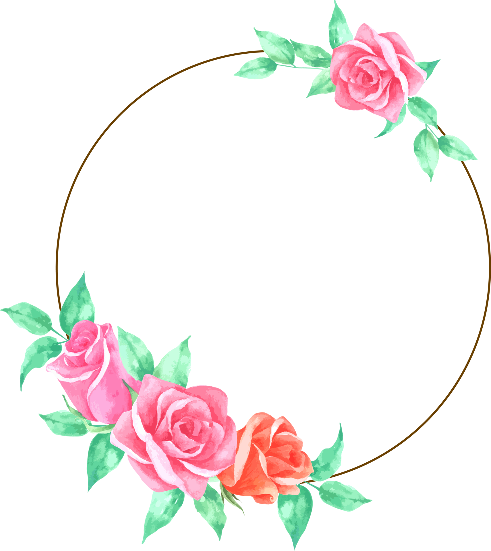 Círculo Floral Png Para Descargar Gratis