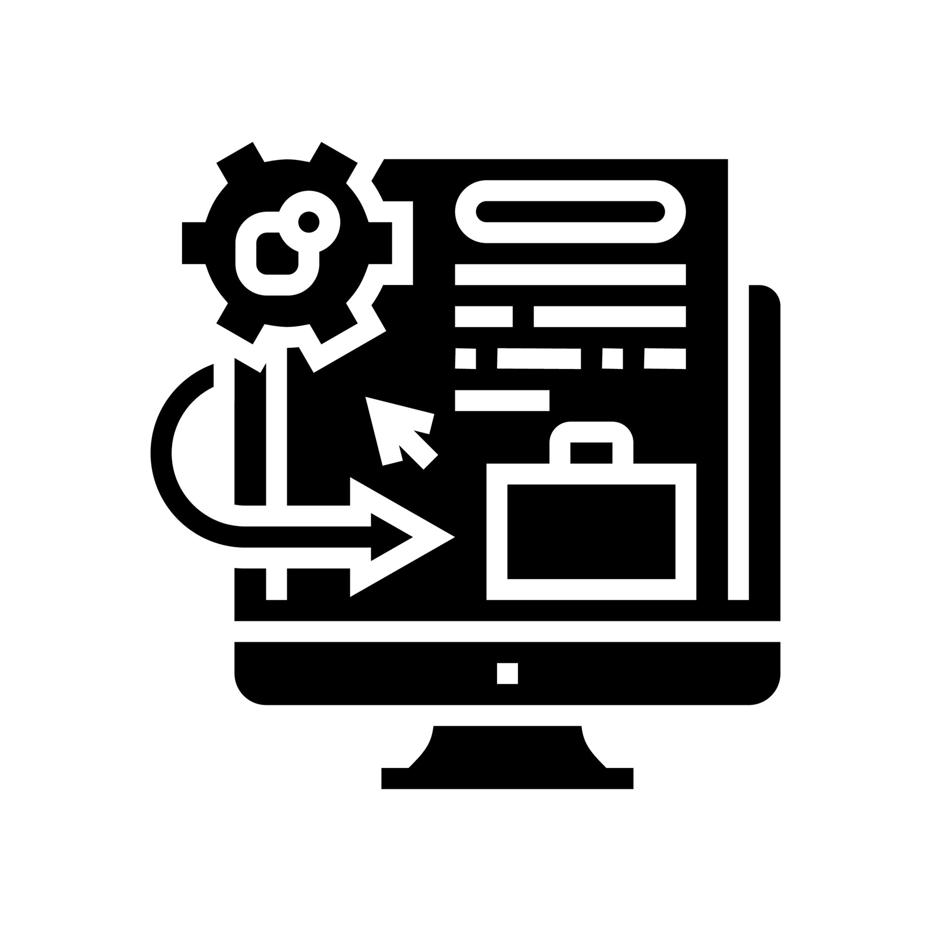 integration system glyph icon vector illustration 10234537 Vector Art ... integration system glyph icon vector illustration 10234537 Vector Art ...