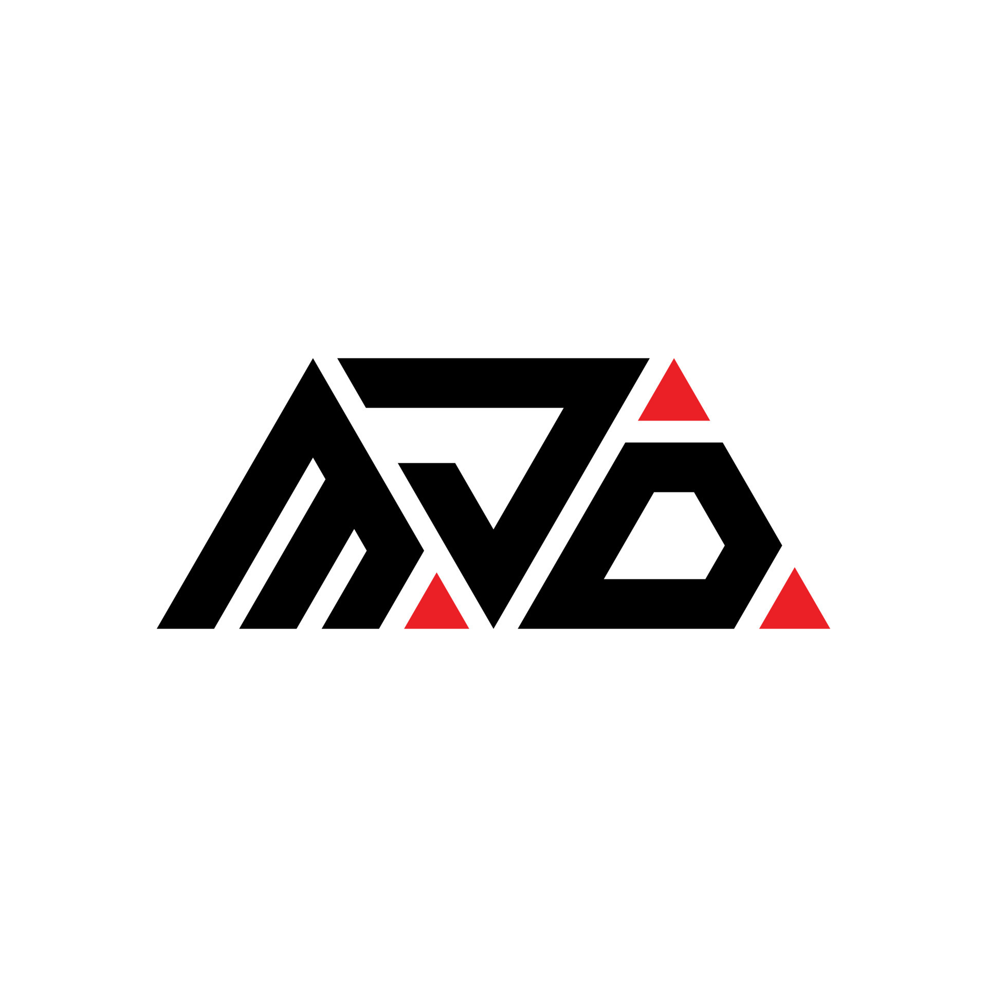 MJD triangle letter logo design with triangle shape. MJD triangle logo design monogram. MJD ...