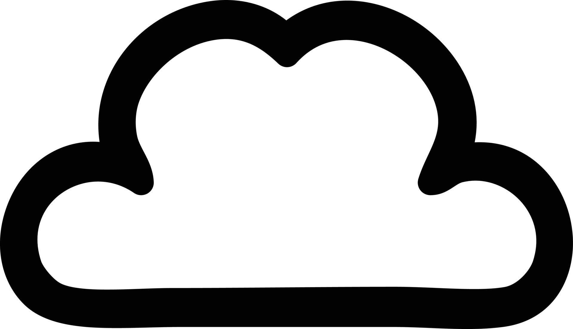 simple cloud icon 10239458 Vector Art at Vecteezy