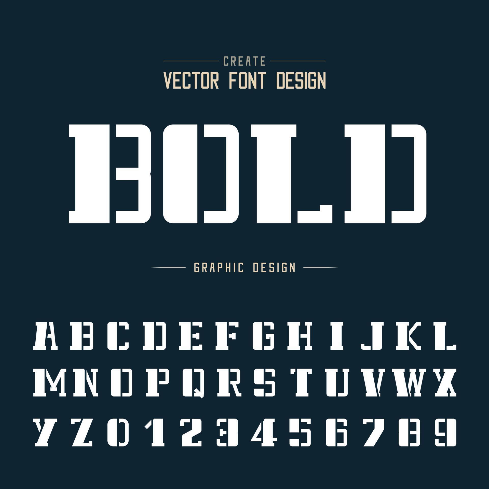 Tech Bold Font and alphabet vector, Technology Script and number design ...