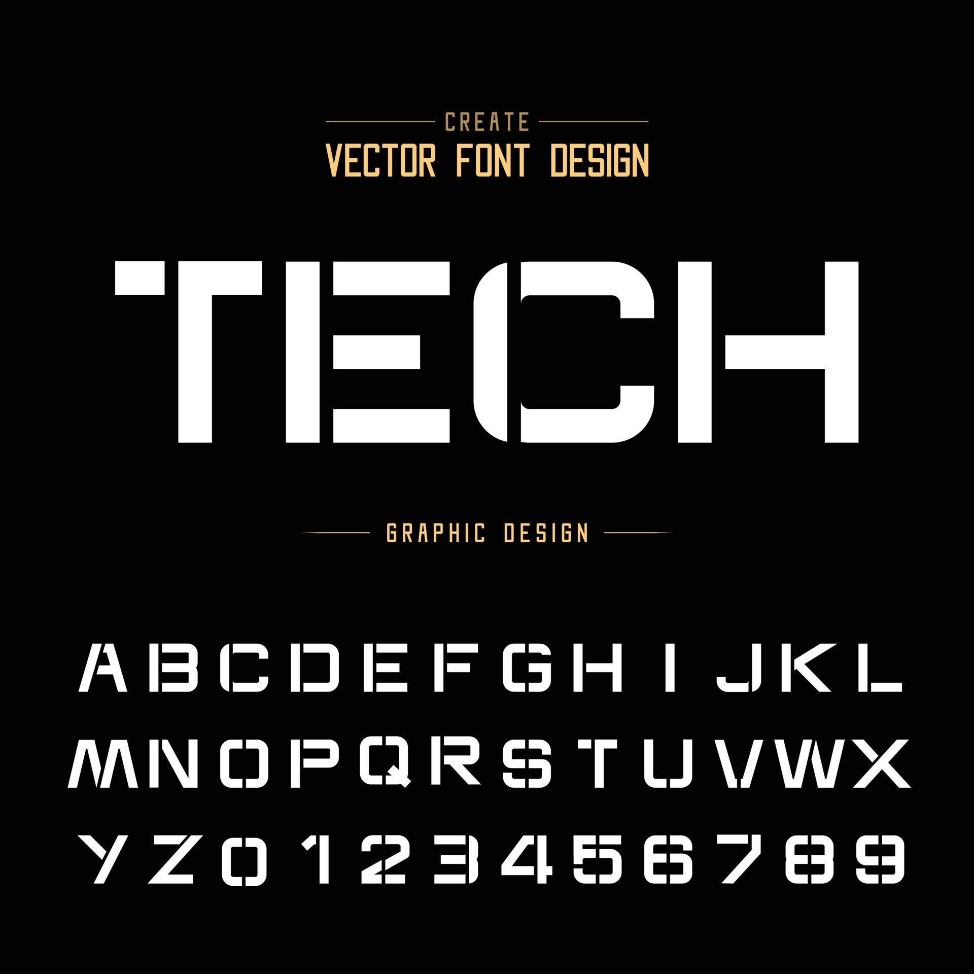 Tech Font and alphabet vector, Technology Design typeface letter and ... Tech Font and alphabet vector, Technology Design typeface letter and ...